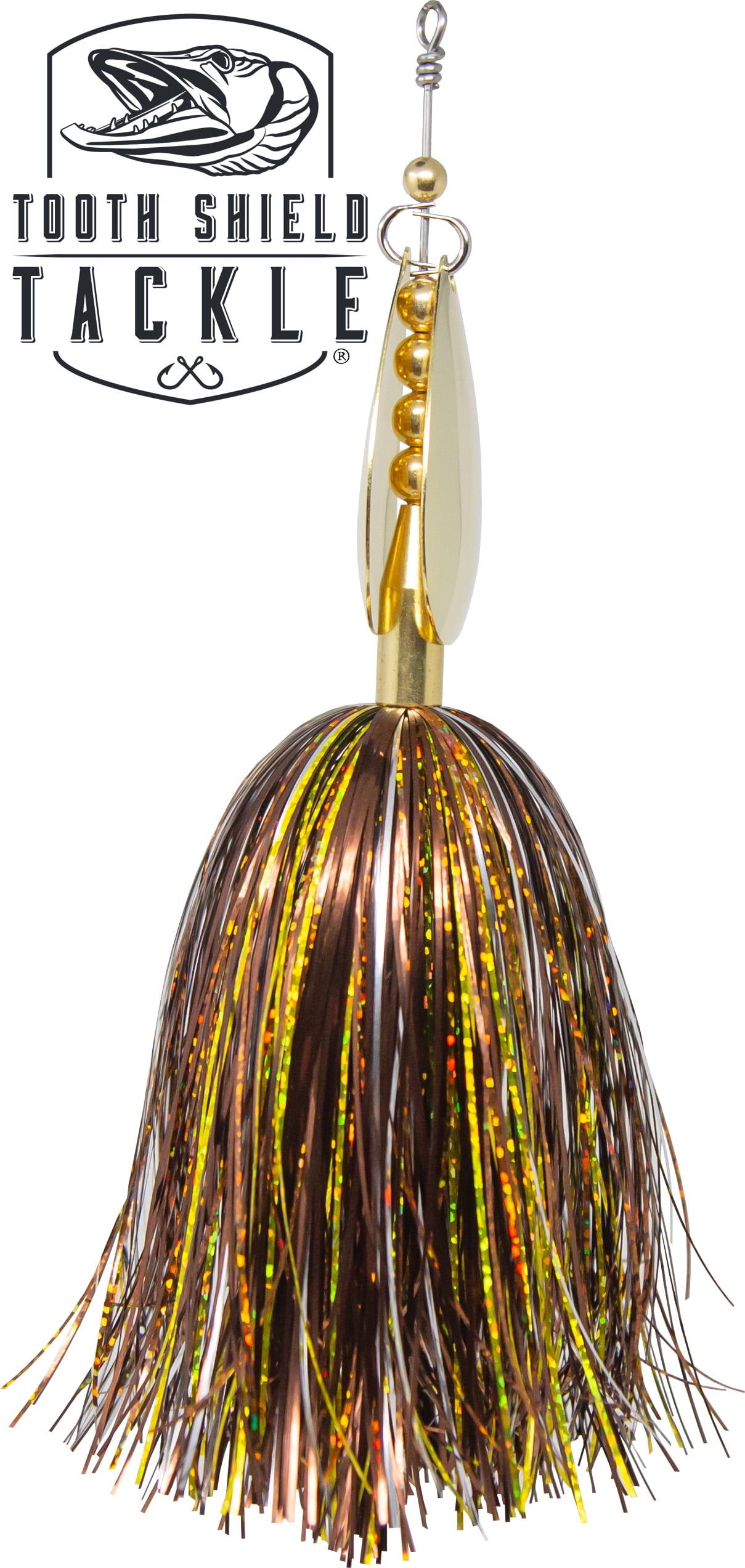 Tooth Shield Tackle The 309 Musky Bucktail Muskie Pike Double 9 Inline ...