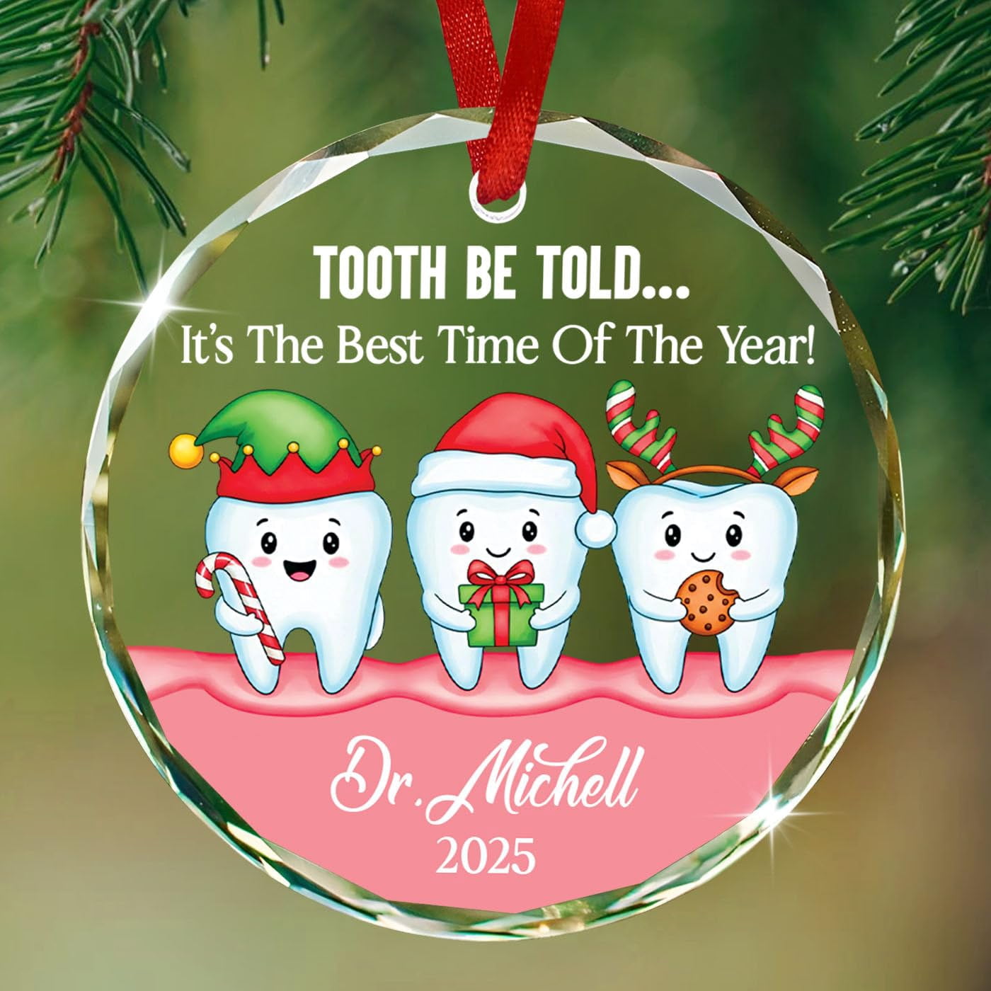 Tooth Be Told It's The Best Time of The Year Ornament, Personalized ...