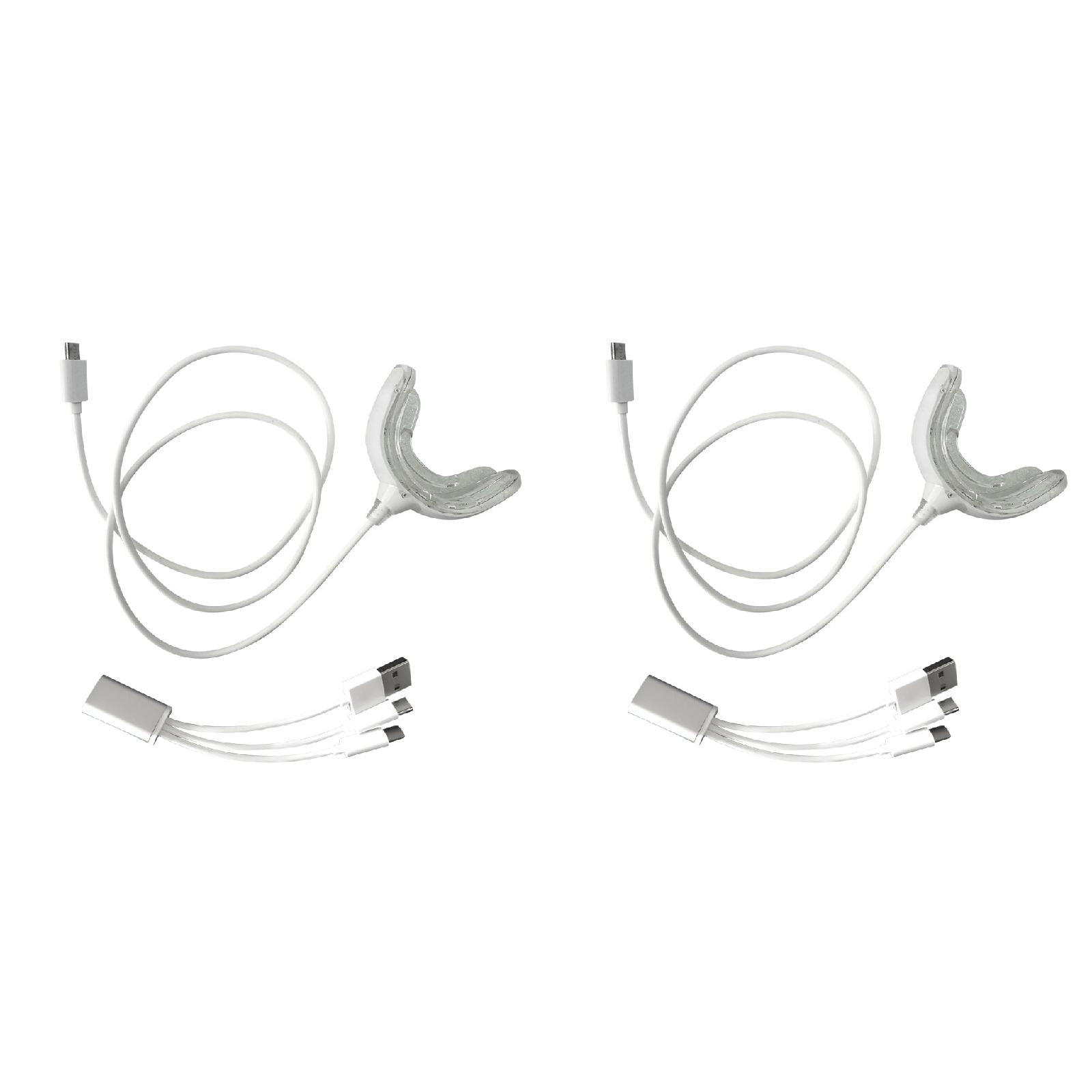 Tooth White Kit LED Light Teeth Whitener For , Android,USB 2PCS ...