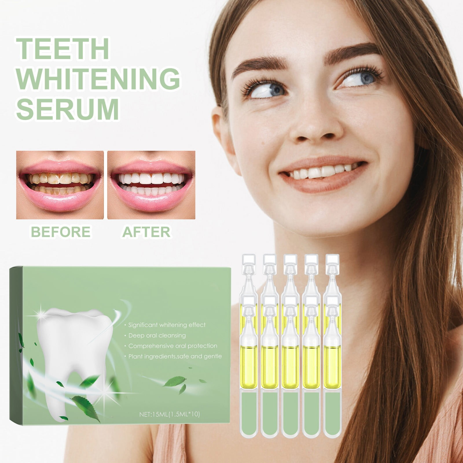 Tooth Whitening Spray, Teeth Whitening Spray for Sensitive Teeth, 15ml ...