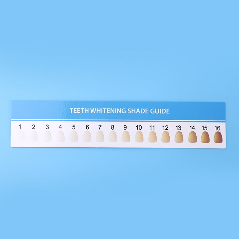 Tooth color comparison card round/long strip paper PVC long strip tooth ...