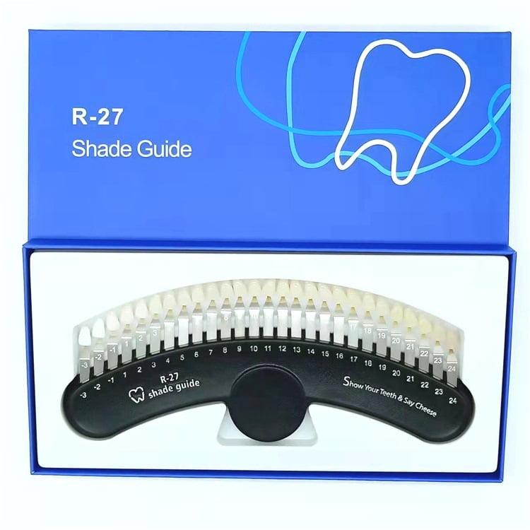 Tooth color comparison card round/long strip paper PVC long strip tooth ...