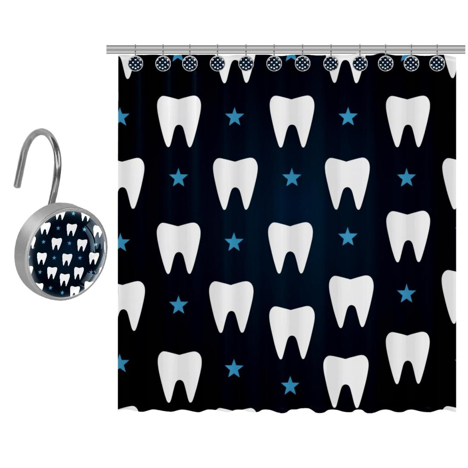 Tooth with Dentistry Shower Curtain, Bathroom Beach Decorations ...