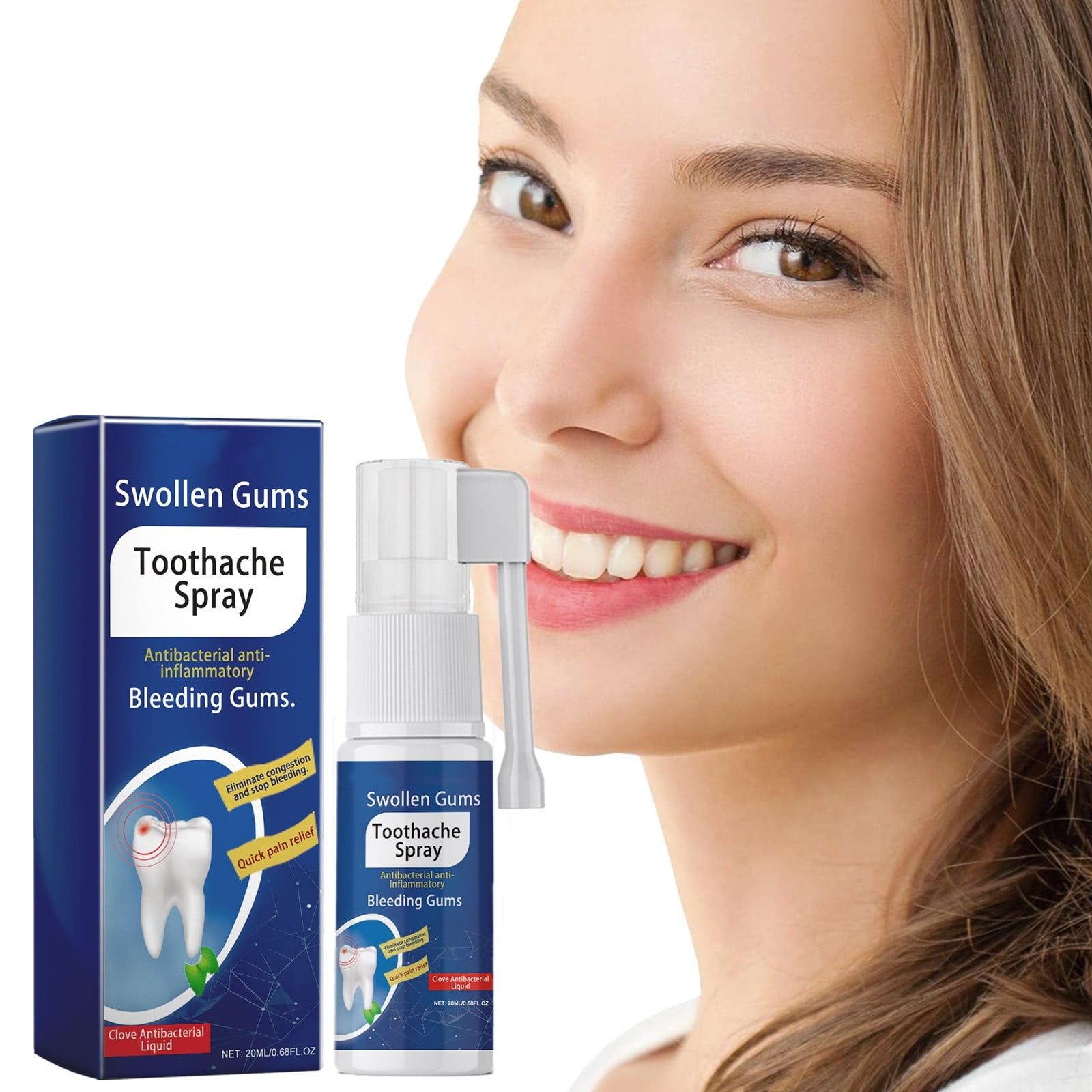 Toothache Care Spray Gum Swelling and Teeth Toothache Oral Discomfort ...