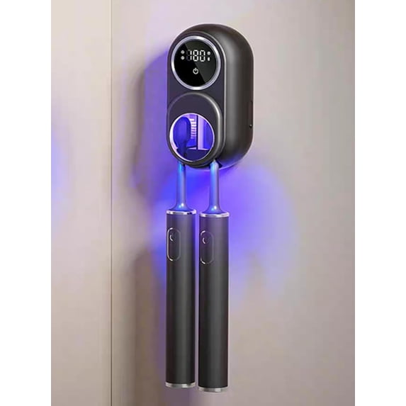 Toothbrush Cleaner & Toothbrush Holder, Cleaning and Air Drying, LED ...