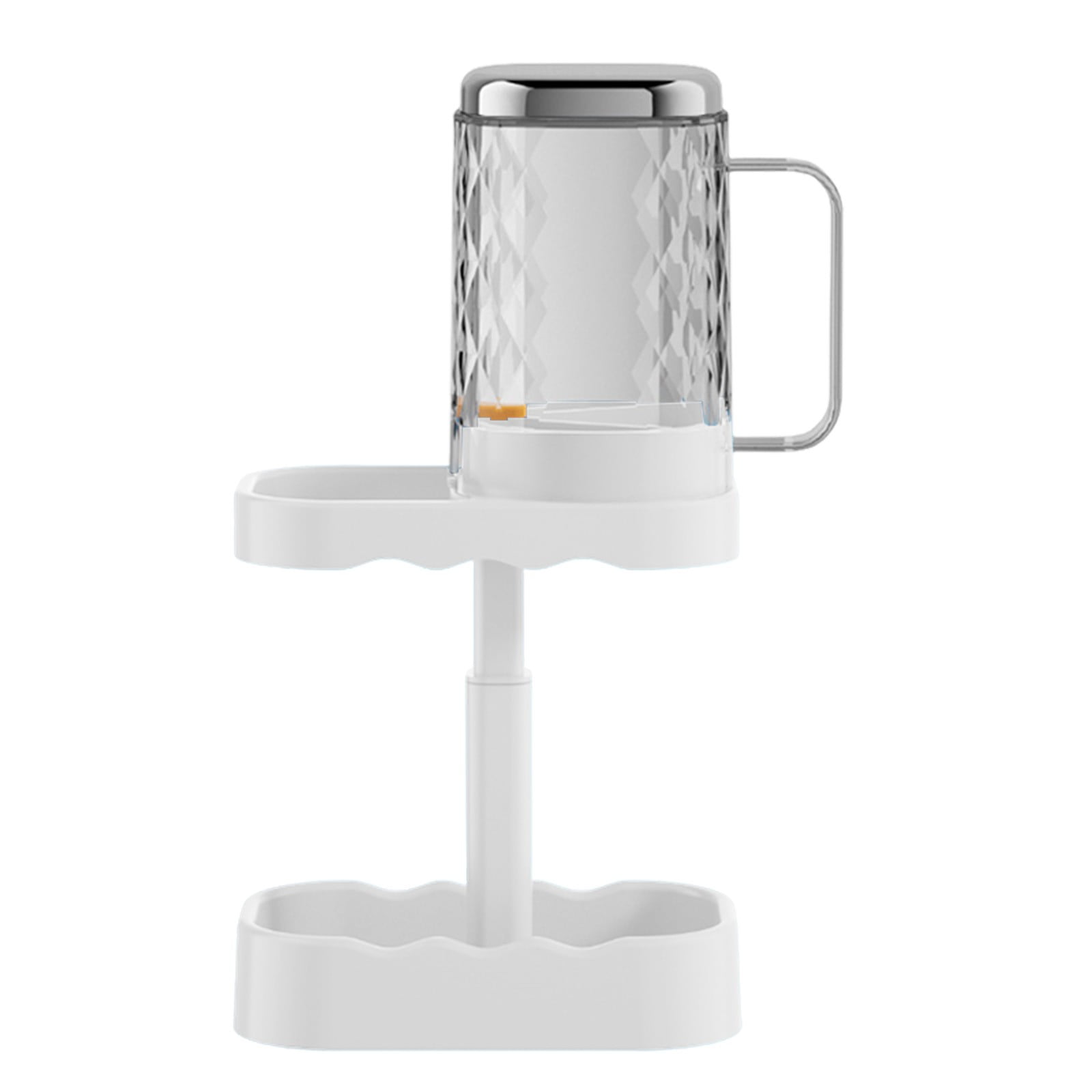 Toothbrush Cup Rack Holder for Bathroom Countertop – Plastic Organizer ...