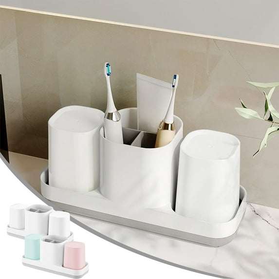 Toothbrush Cup and Storage Rack, No-Drill Dental Kit for Professional ...