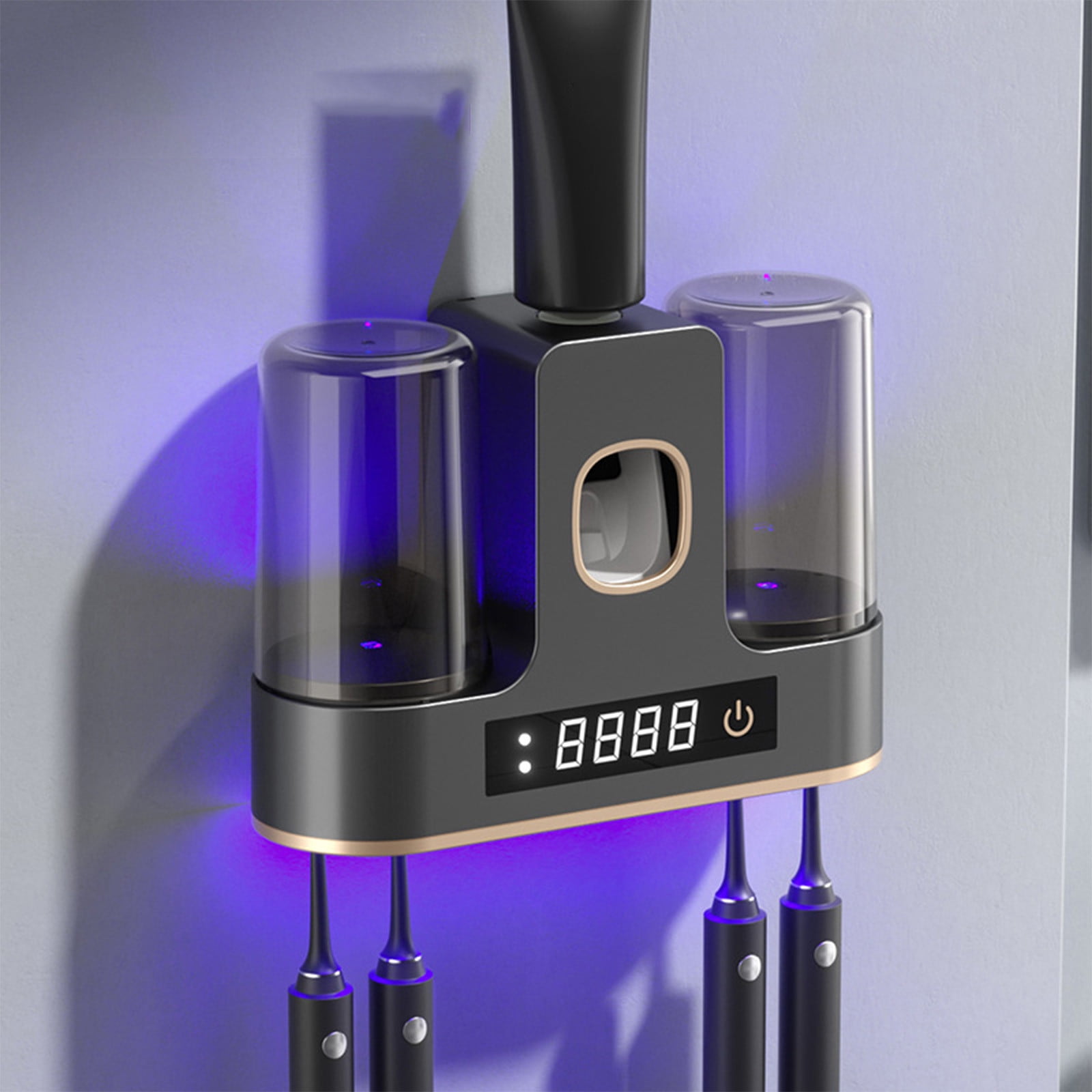 Toothbrush Dryer and Sanitizer | 4 Slot Electric Toothbrush Cleaner ...