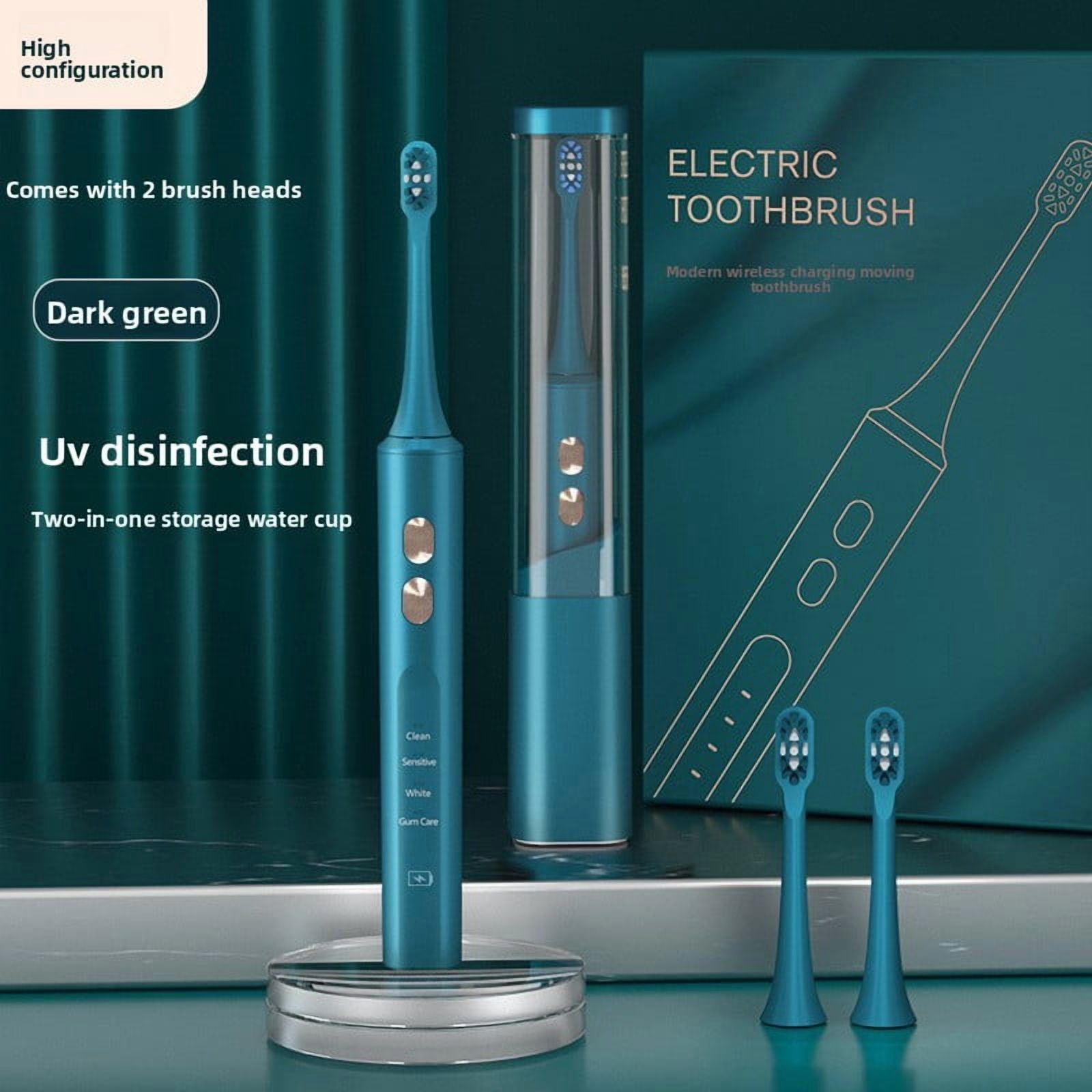 Toothbrush Electric with Holders, 12 Sonic Toothbrush Heads Replacement ...