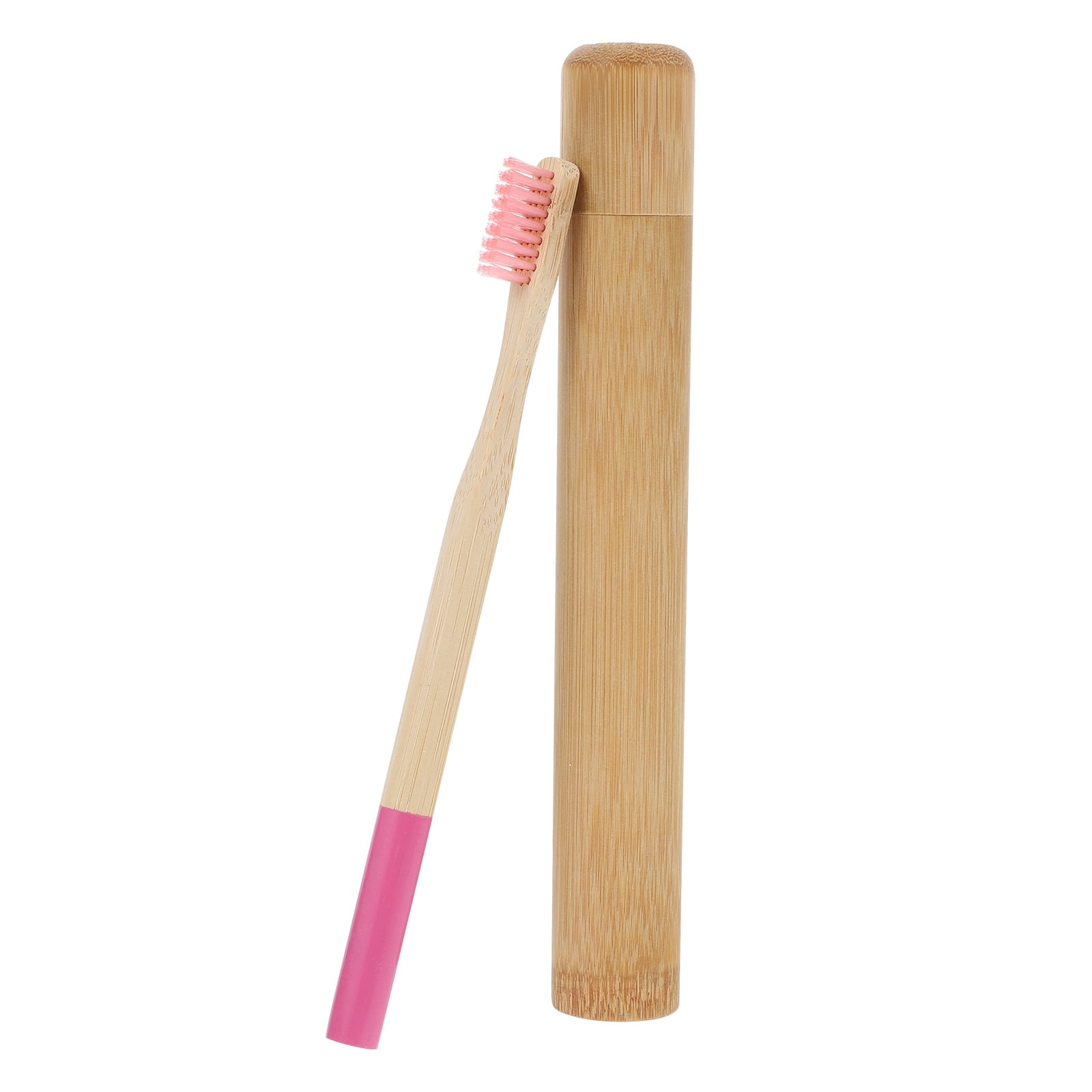 Toothbrush Gums Care with Bamboo Tube Oral Tool Travel Manual ...