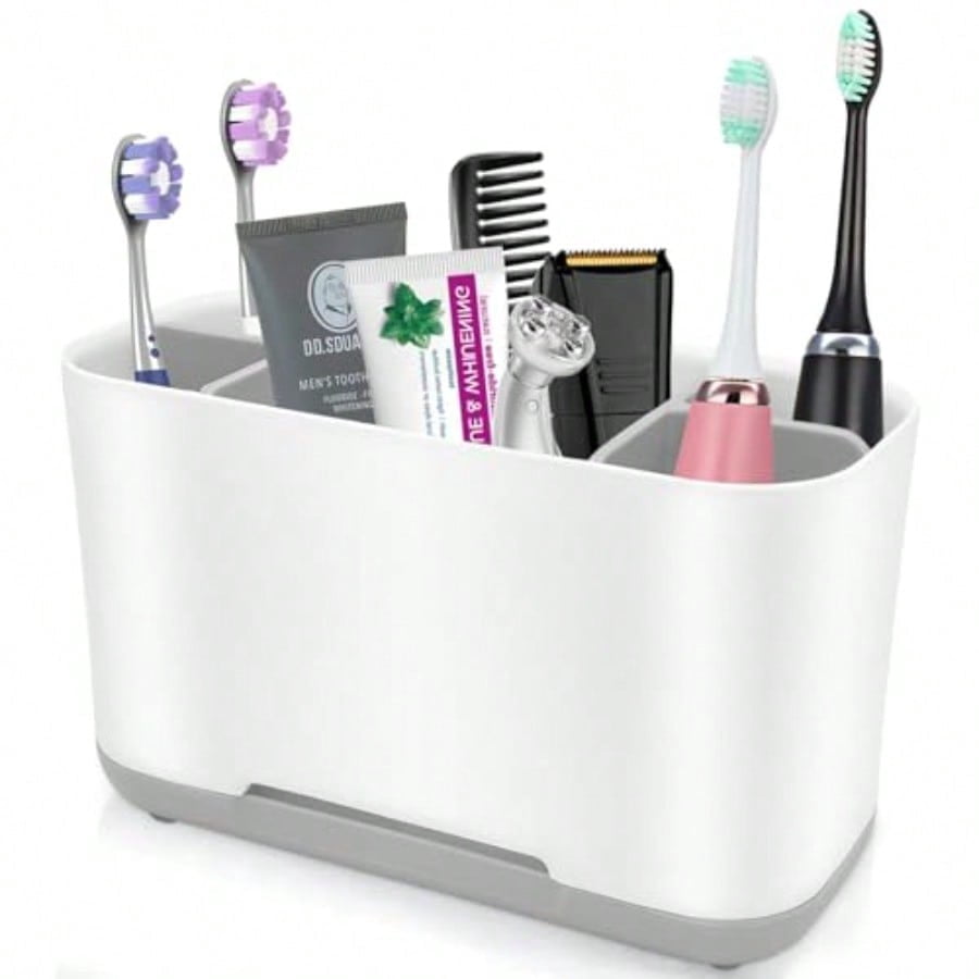 Toothbrush Holder with Anti-SlipPlastic Detachable for Easy Cleaning ...