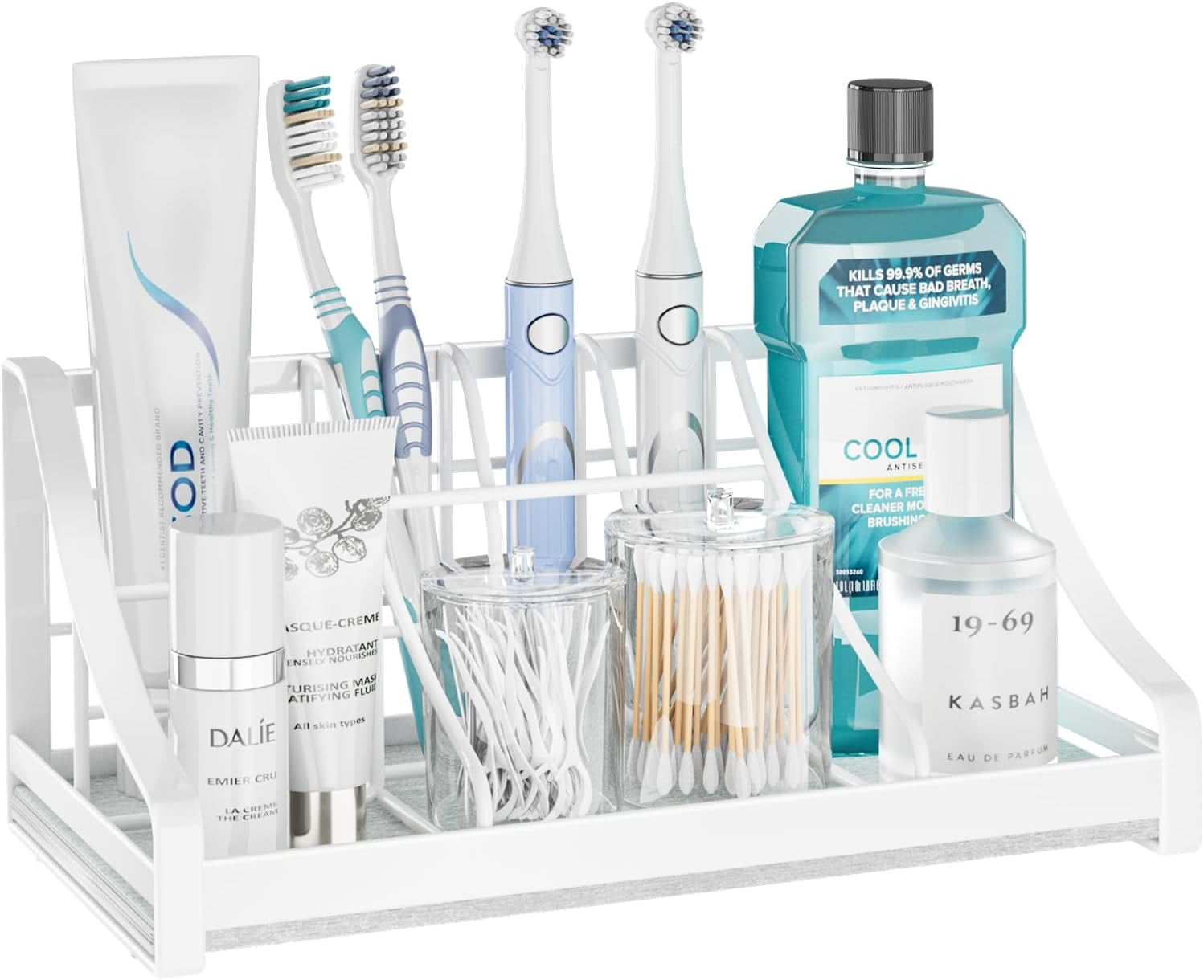 Toothbrush Holder Instant-Dry Organizer - Bathroom Countertop Organizer ...