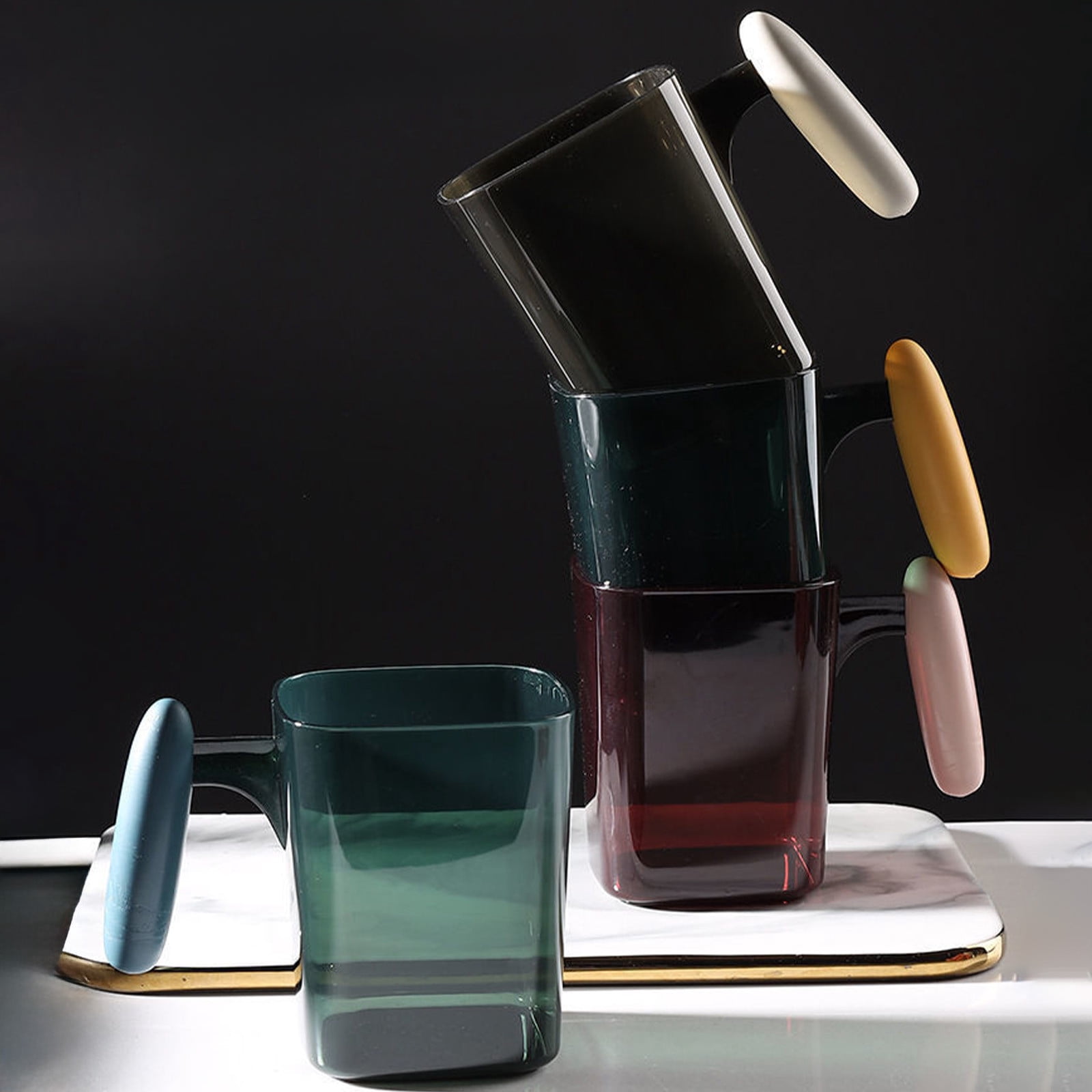 Toothbrush Holder Mouthwash Cup | Plastic Rinse Drinking Tumbler ...