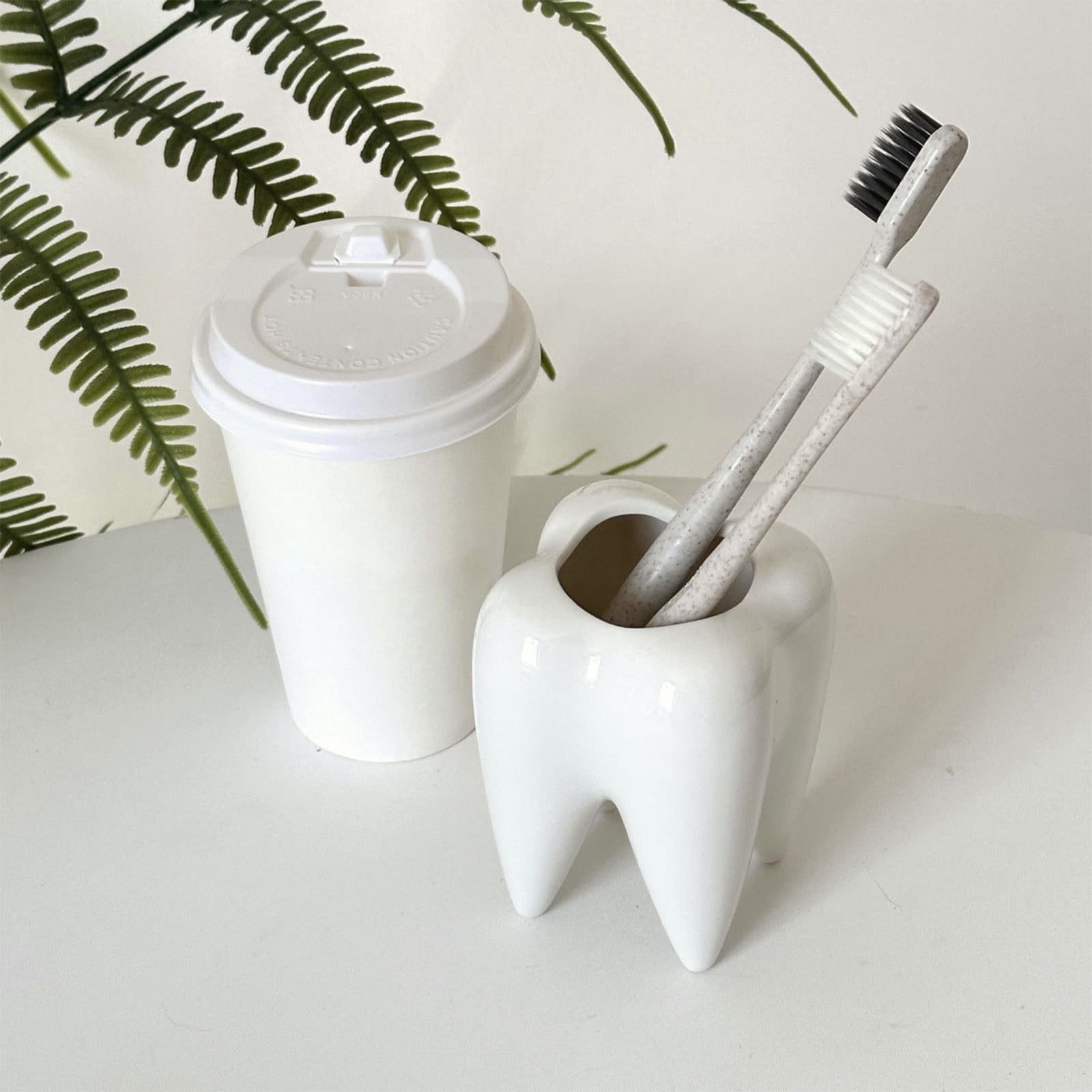 Toothbrush Holder | Personalized Ceramic Tooth Design Pen Holder ...