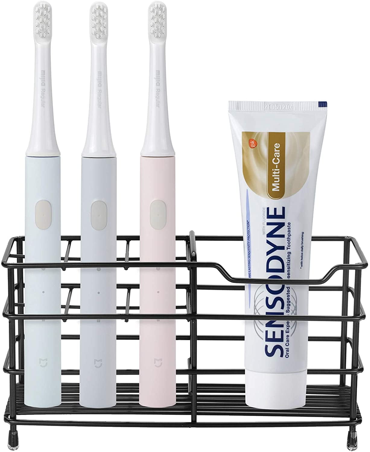 Toothbrush Holder, Stainless Steel Toothpaste and Toothbrush Holder ...