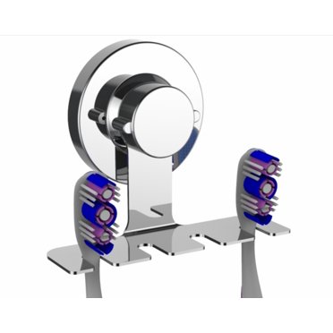 Toothbrush Holders for Bathroom, 4 Cups Toothbrush Holder Wall Mounted ...