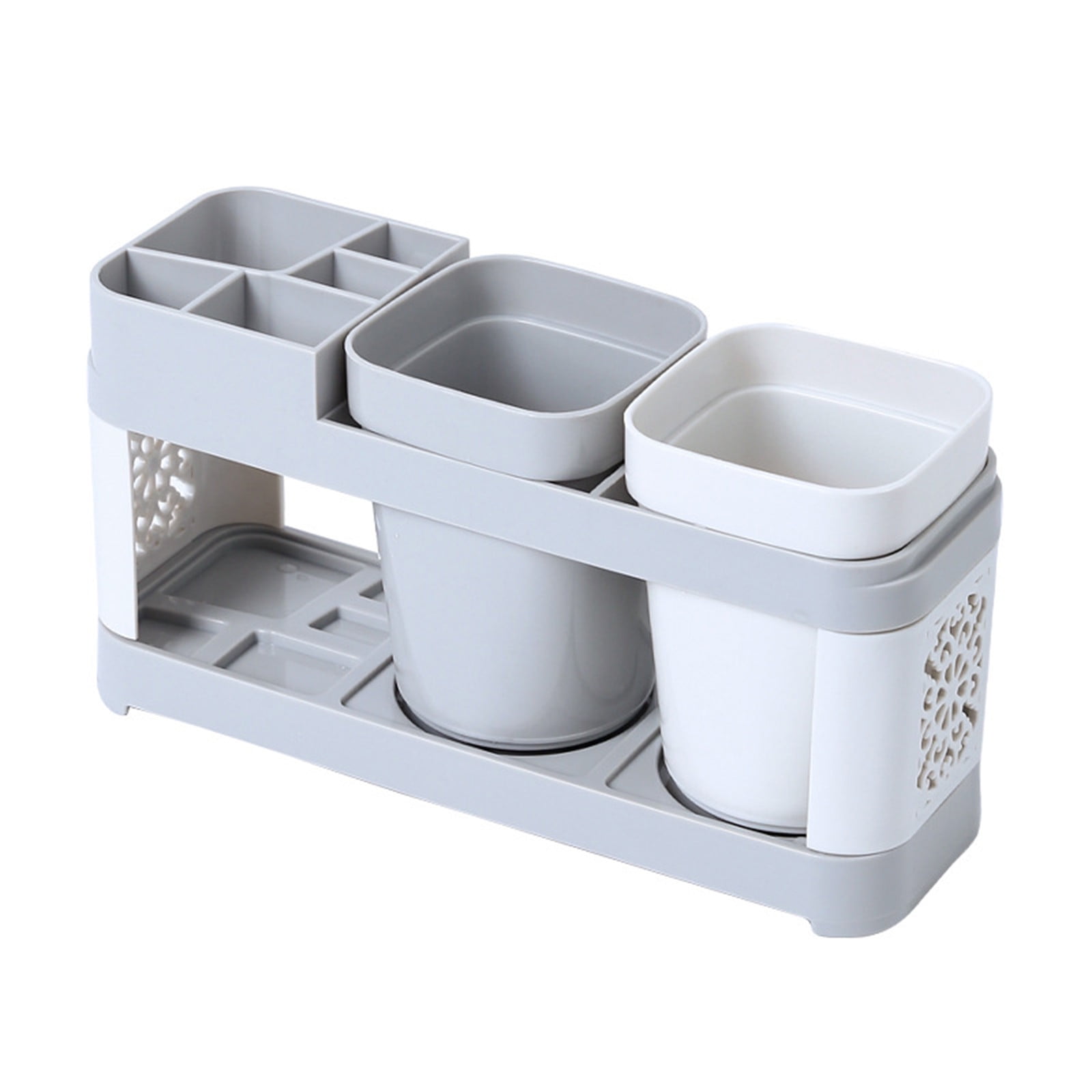 Toothbrush Holder Toothpaste Stand Storage Caddy Set For Adults ...