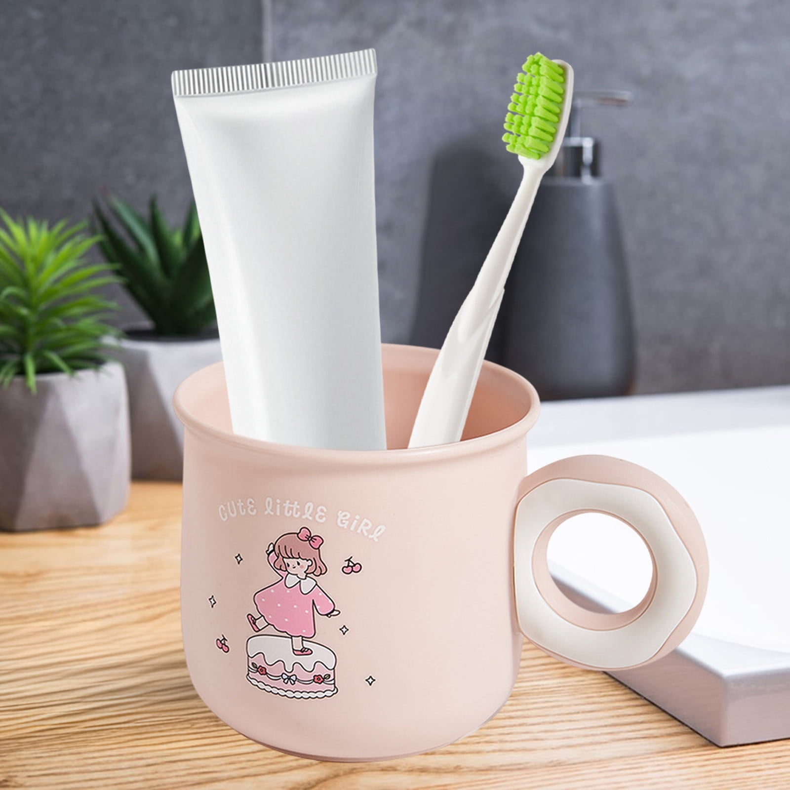 Toothbrush Holder Unbreakable Reusable Drinking Cups Plastic Toothbrush ...