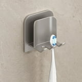 Toothbrush Holder Wall Mounted with Cup Holder for Bathroom, Self ...