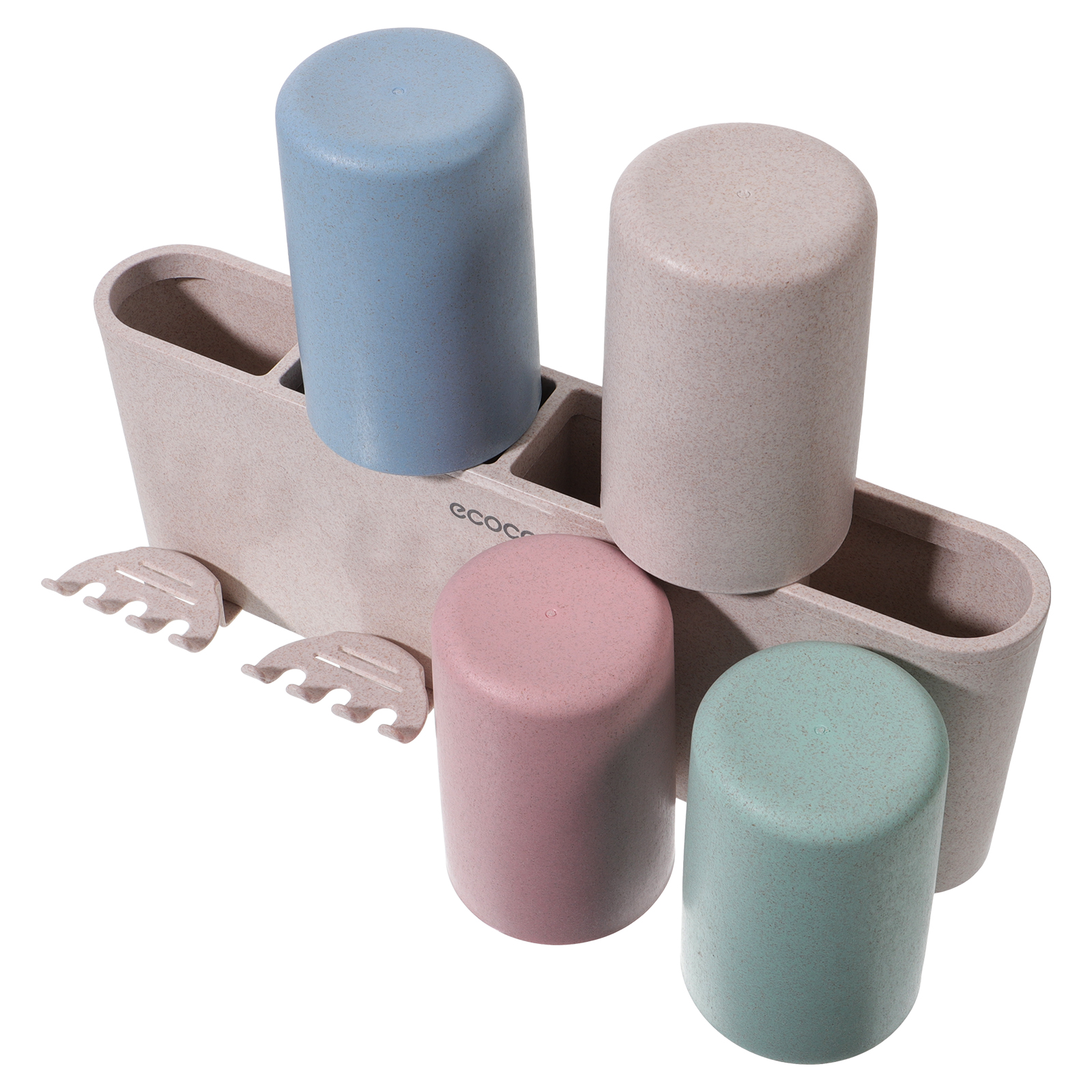 Toothbrush Holder Wall Mounted Teeth Brush Holder Hanging Toothbrushes ...
