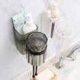 LITINKIMI Toothbrush Holder Wall Mounted Plastic with Suction Cup White ...