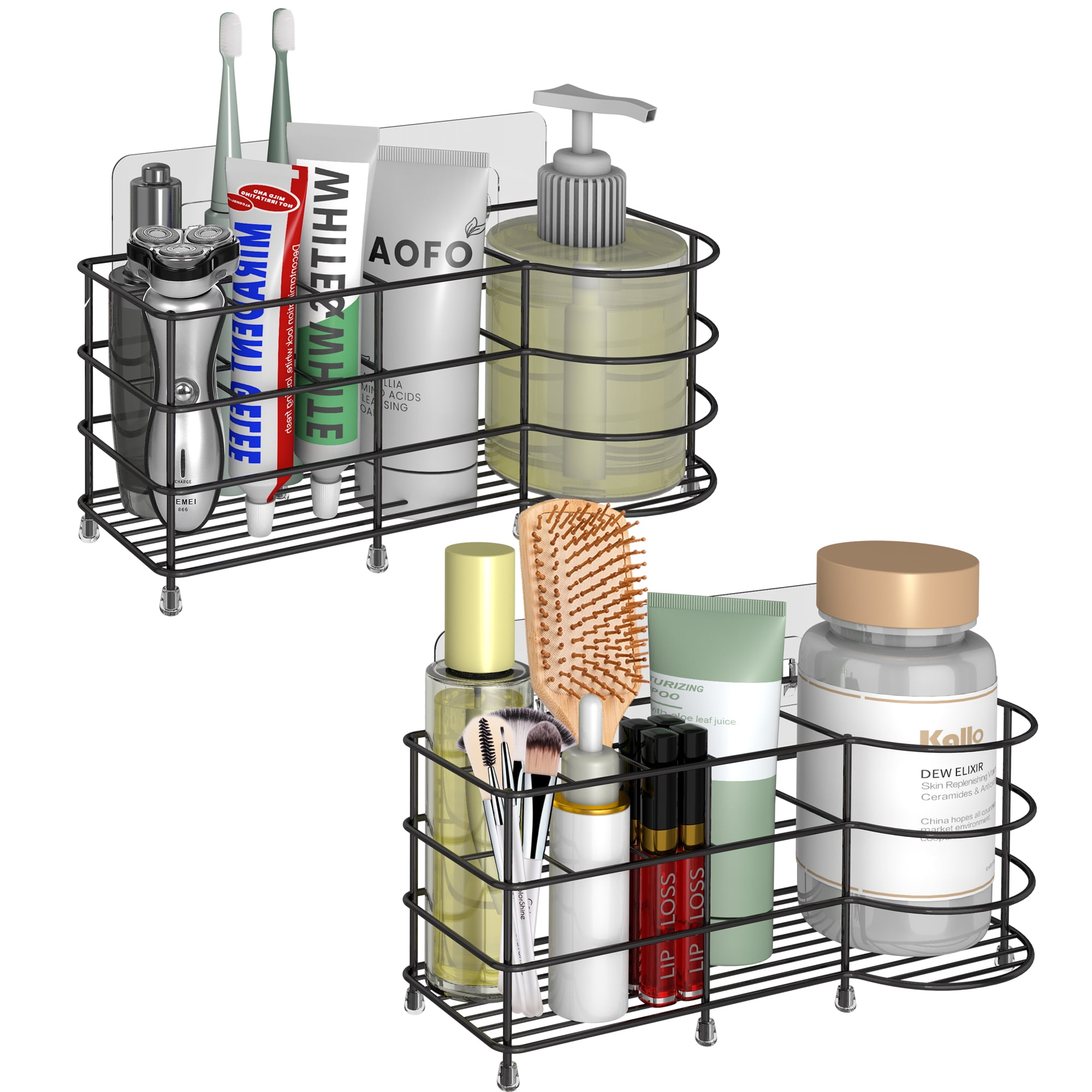 Toothbrush Holder, WeFlash Stainless Steel Bathroom Baskets for ...