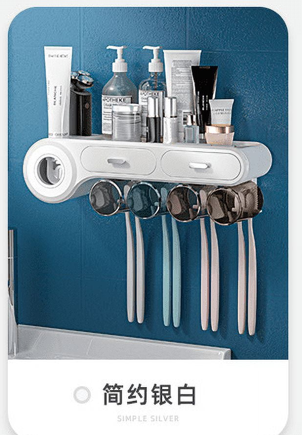 Toothbrush Holder and Dispenser, Toothbrush Holders Wall Mounted Shower ...