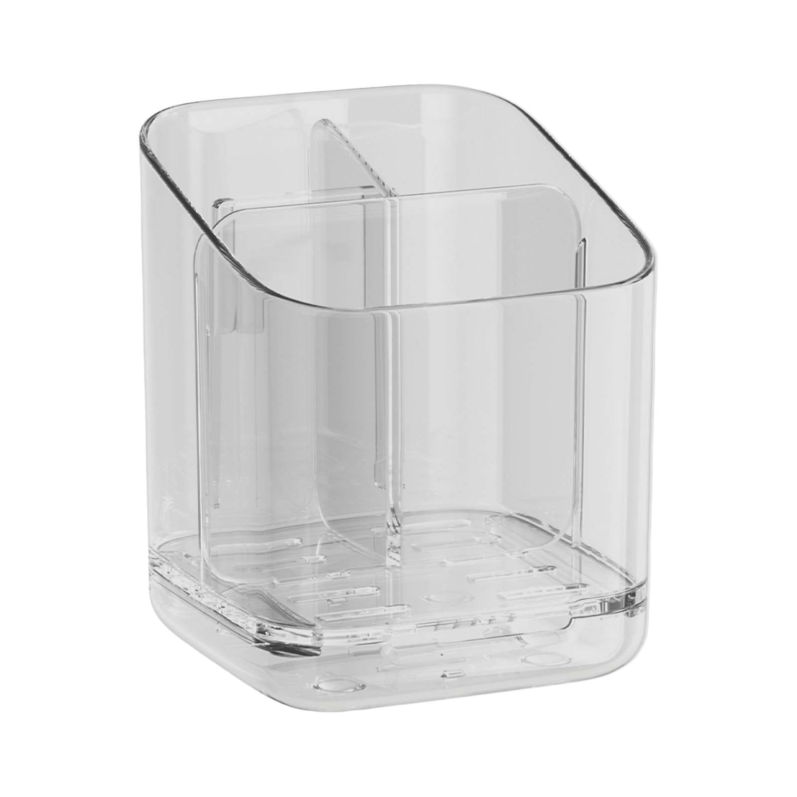 Toothbrush Holder with Tray Wall Mounted Non Perforated Bathroom ...
