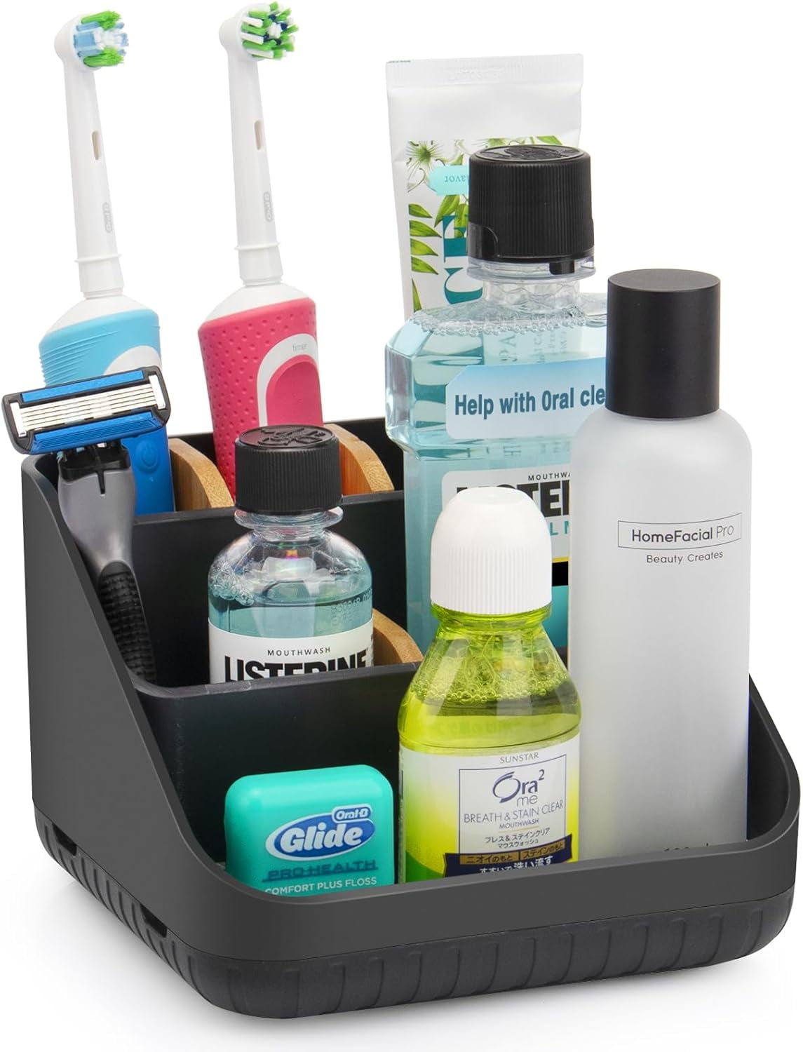 Toothbrush Holders Bathroom Countertop Organizer-Electric Tooth ...