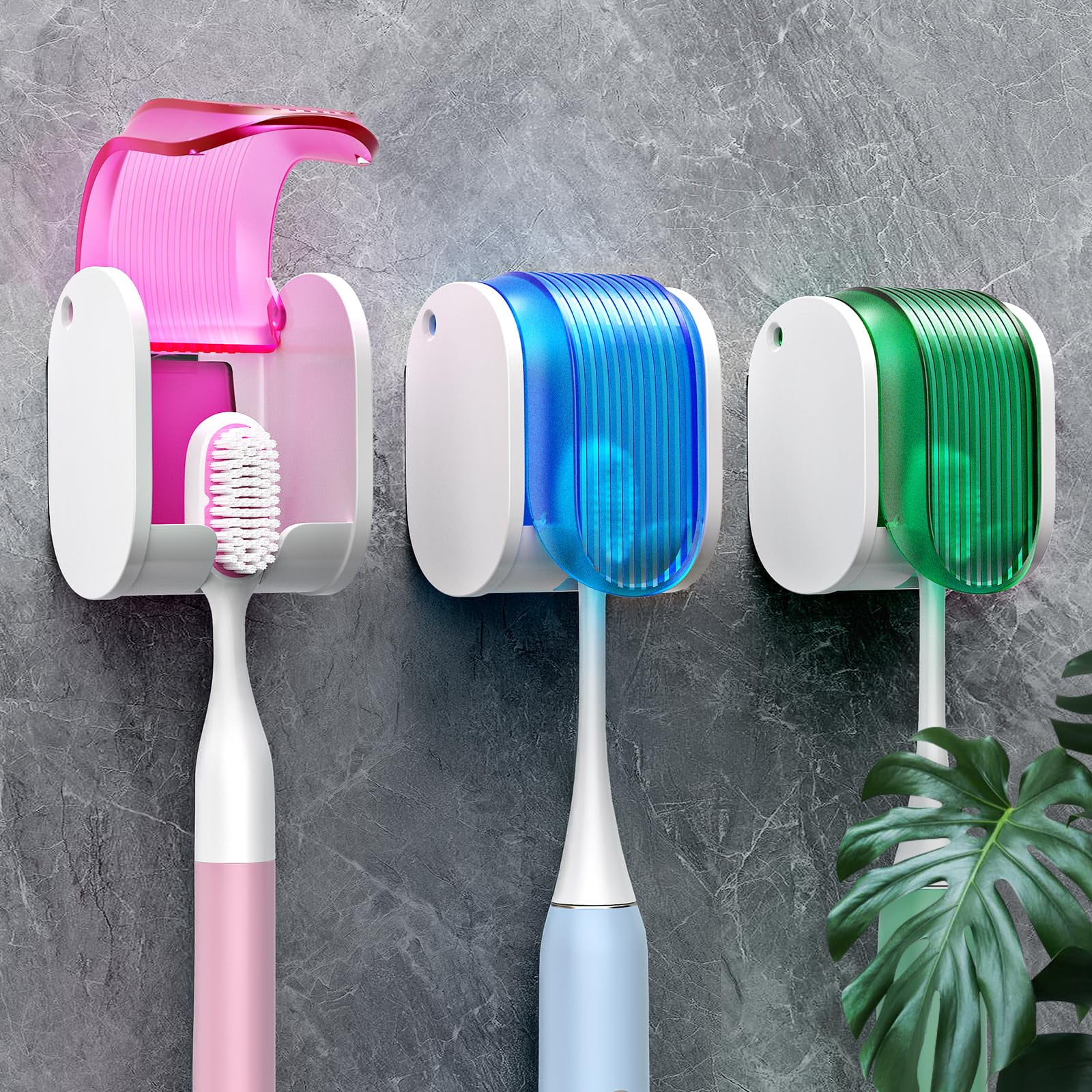 Toothbrush Holders for Bathrooms【Upgrade Single Slot Design】 Toothbrush ...