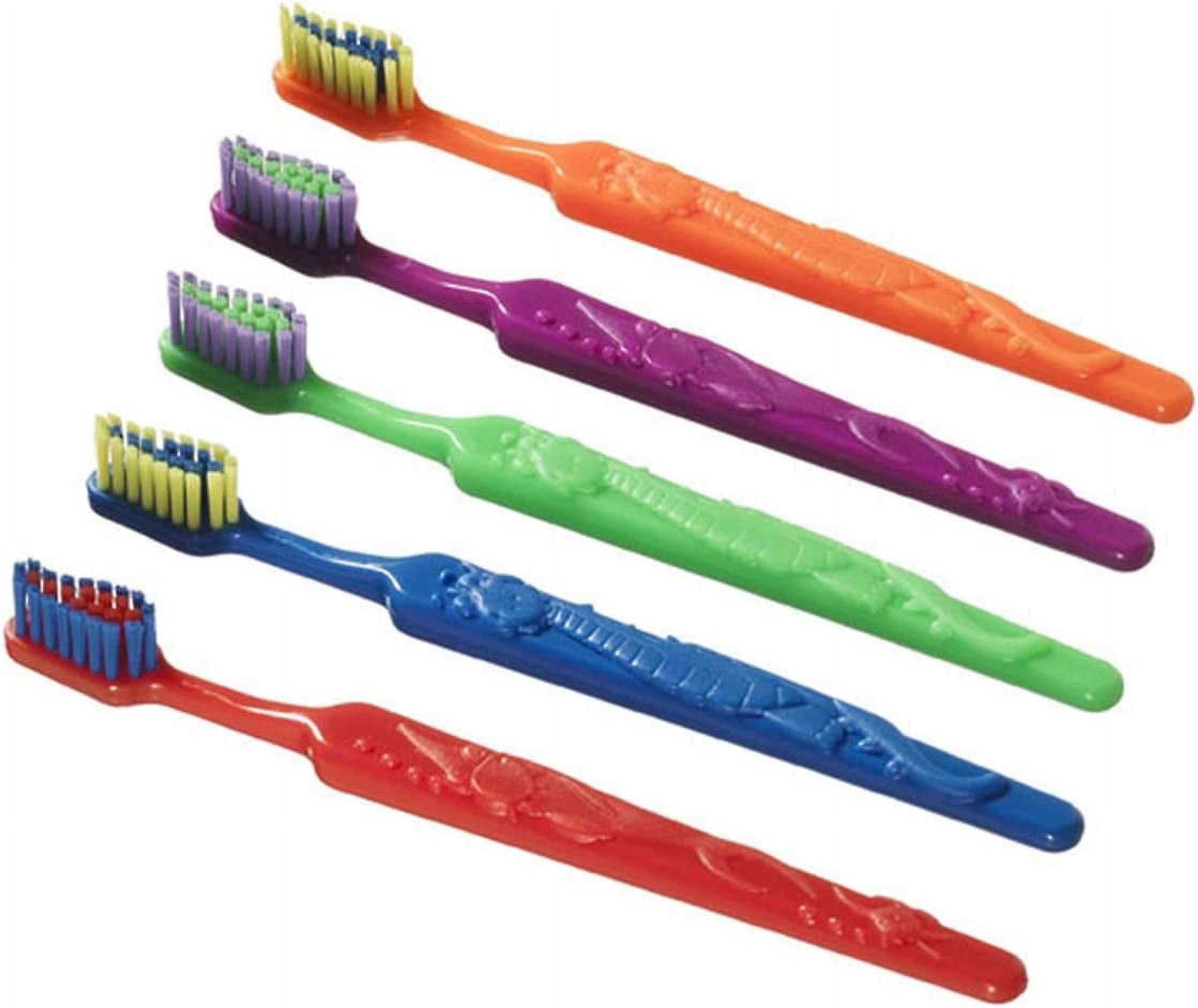 Toothbrush Rack with 20 Colorful Toothbrushes & 20 Fun Animal Head ...