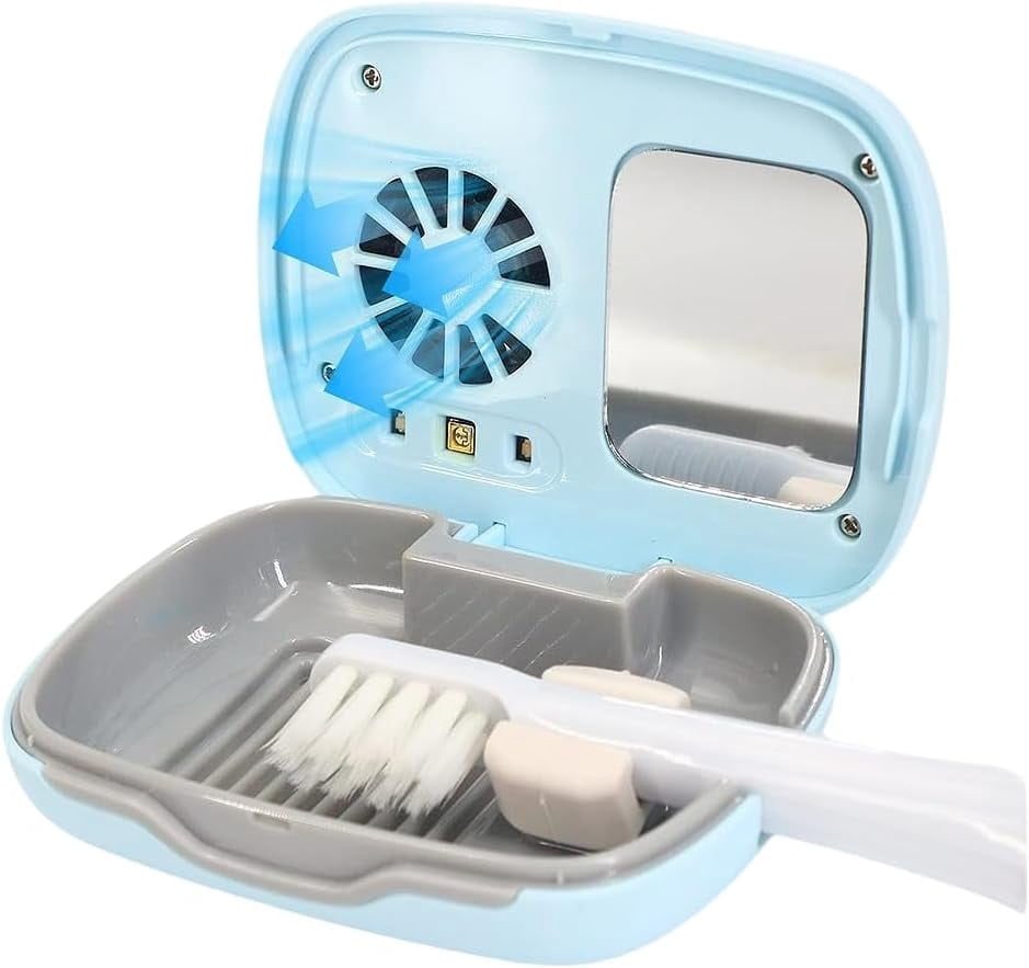 Toothbrush Travel Case with Air Drying Function, Rechargeable Portable ...