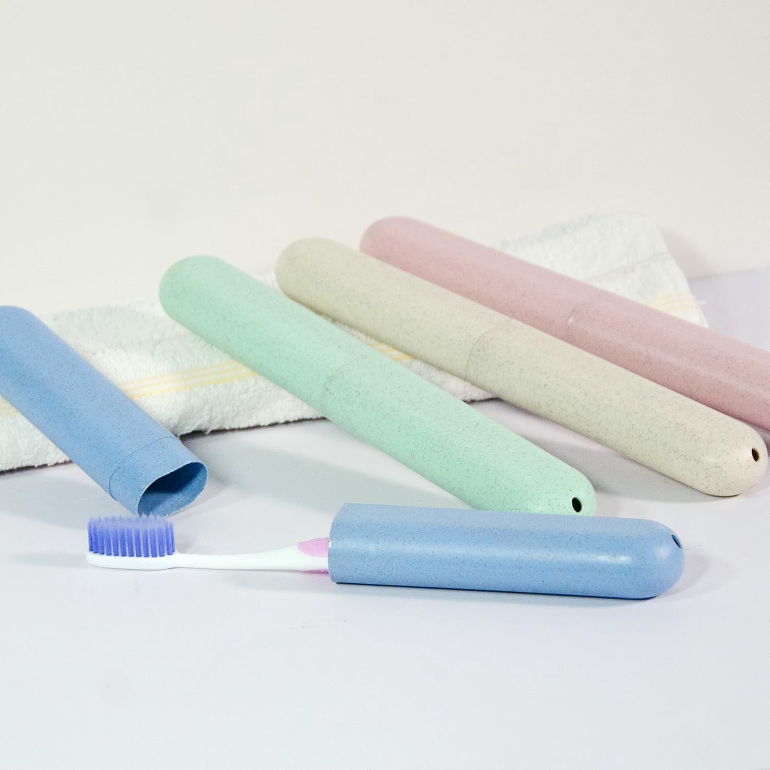 Toothbrush Travel Case in 4 Colors. Portable, Breathable Holder. Keeps ...