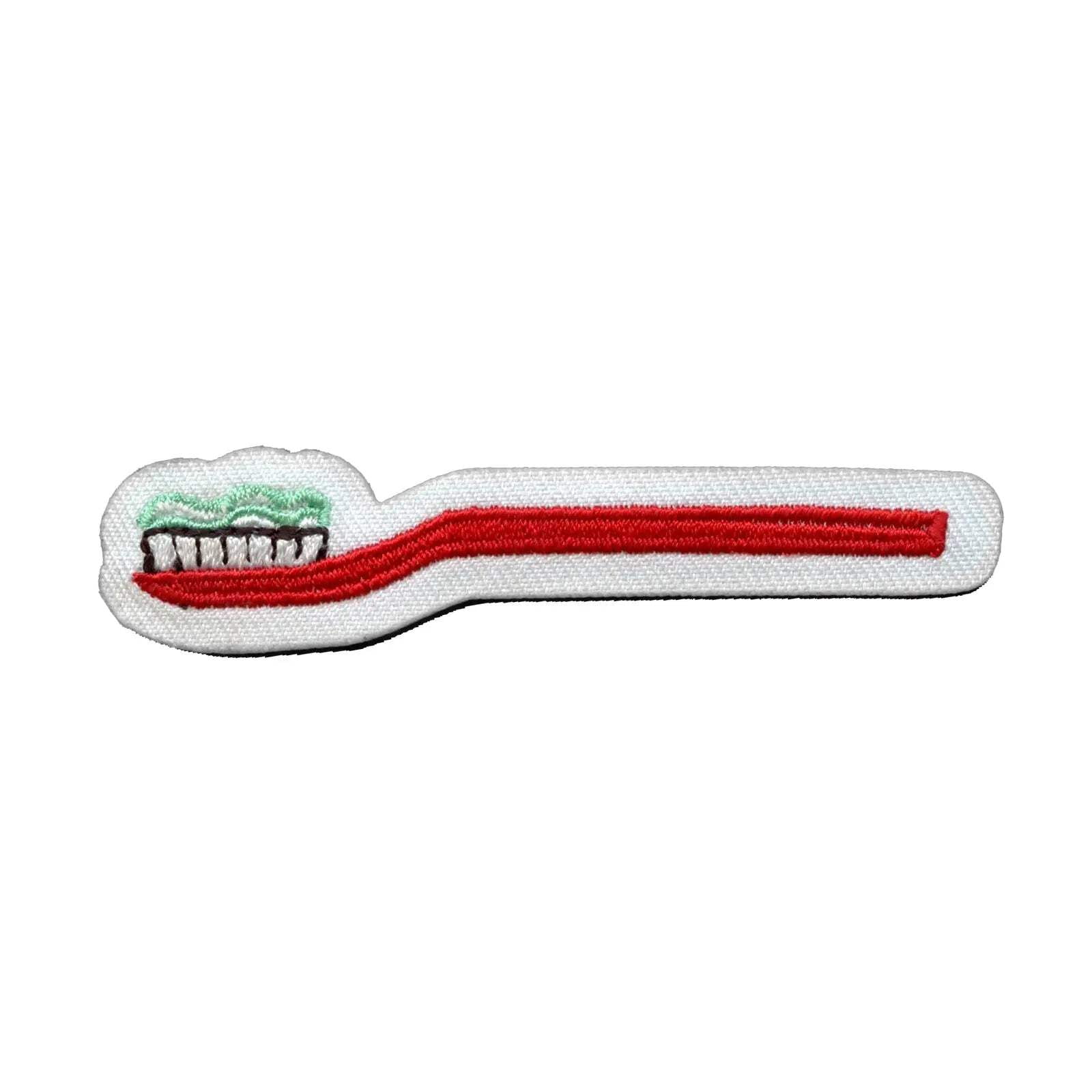 Toothbrush With Toothpaste Embroidered Iron On Patch - Walmart.com
