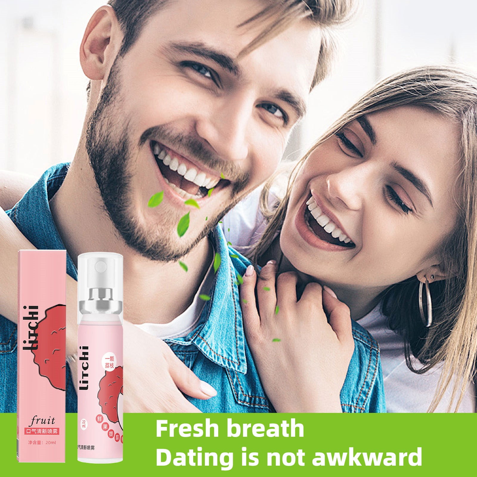 Toothcare, Fruit Flavored Oral Spray Mouth Spray Fresh Breath Compact Portable Refreshing Cool ...