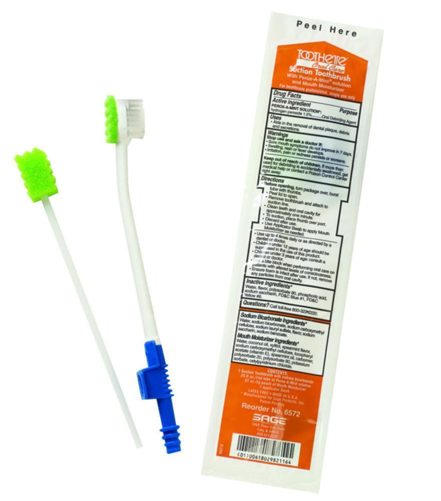 Toothette 6572 Suction Toothbrush Kit, 1 Count - Walmart Business Supplies