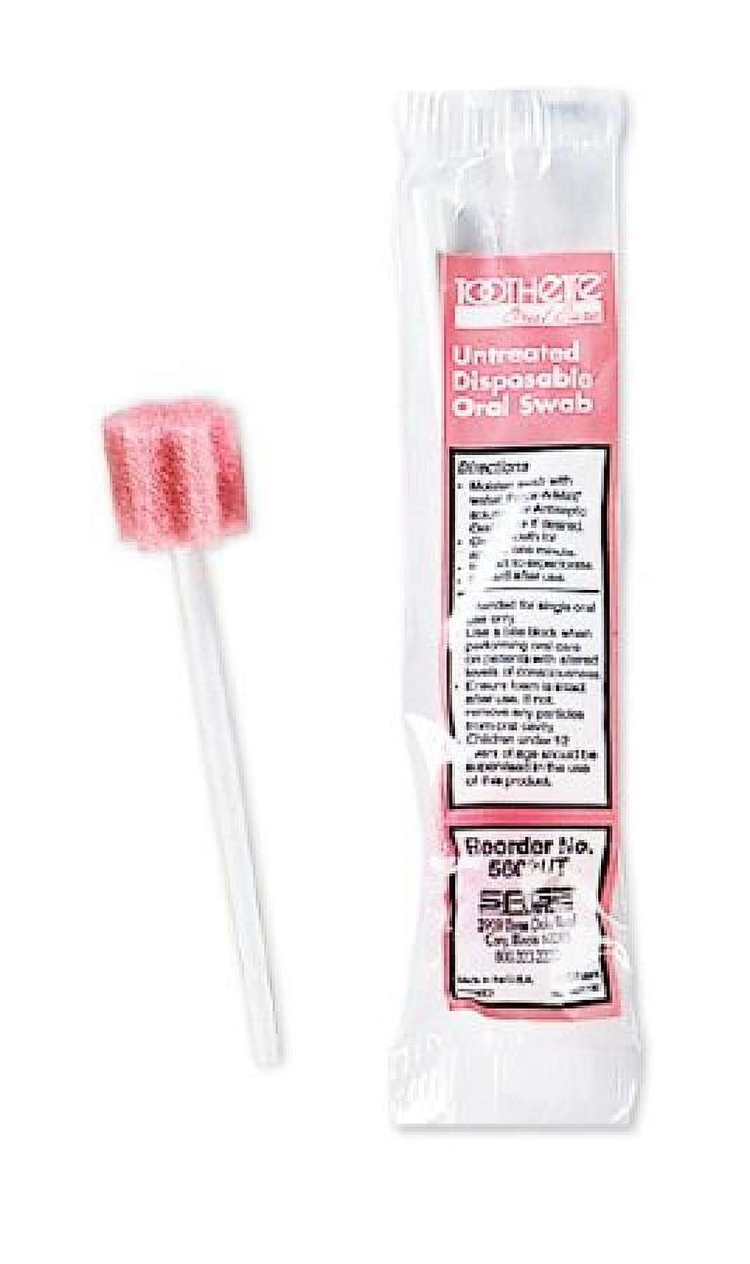 Toothette Oral Swabstick, Unflavored, Untreated, Non-sterile, 250 Count ...