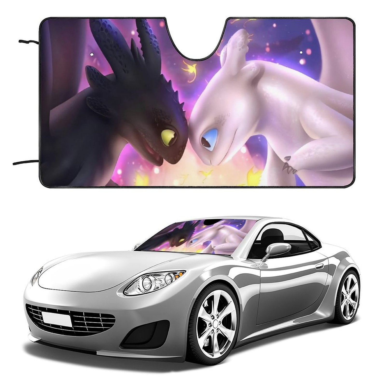 Toothless Car windshield visor is suitable for sedans, SUVs, and most ...