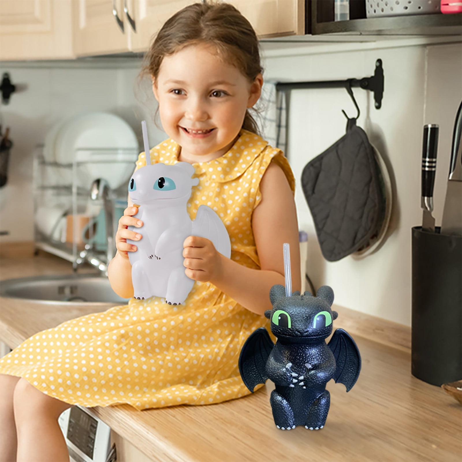 Toothless Cartoon Mug: 2025 DreamWorks Dragon Glow-in-the-Dark Cup ...