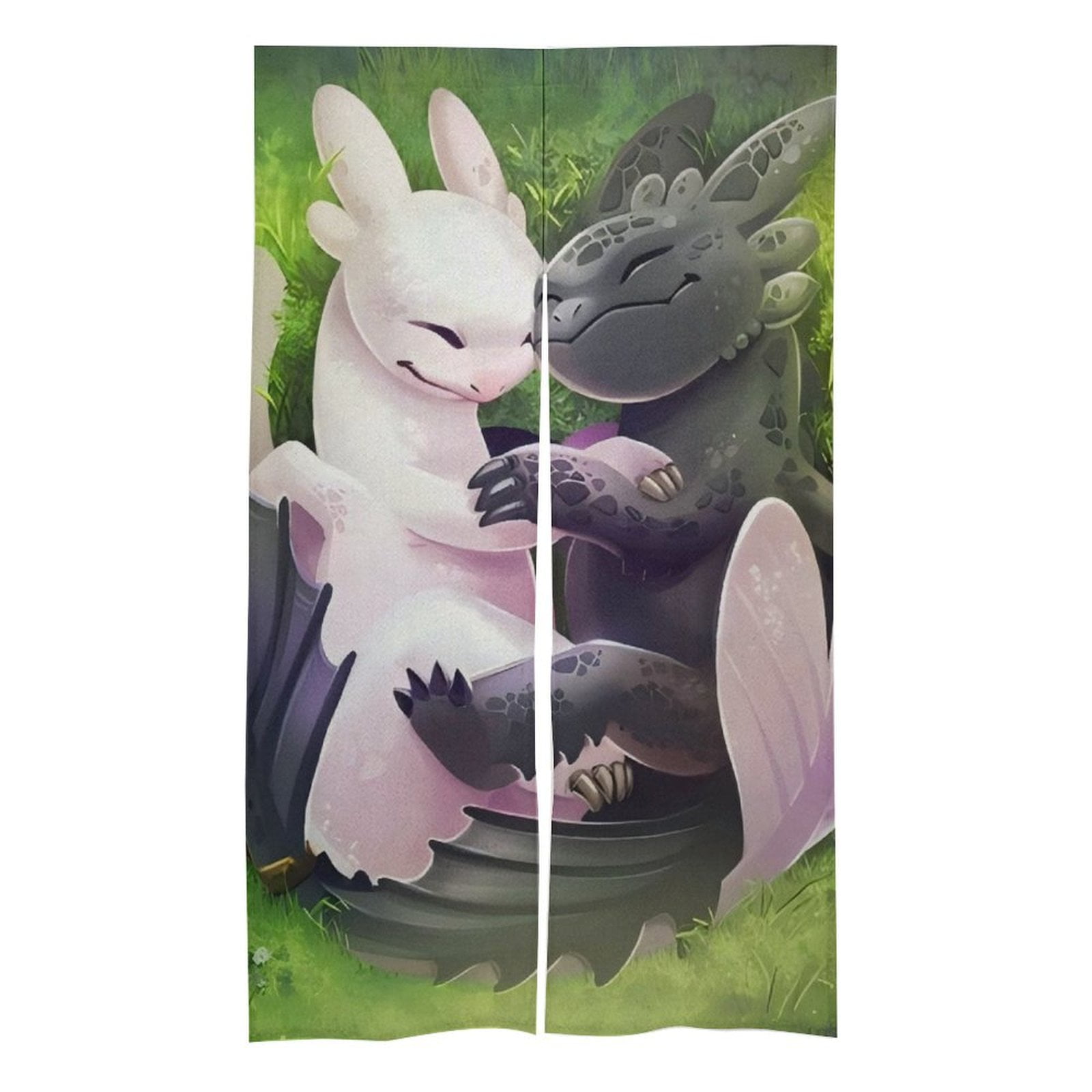 Toothless Christmas children's door curtain set partition dressing room ...