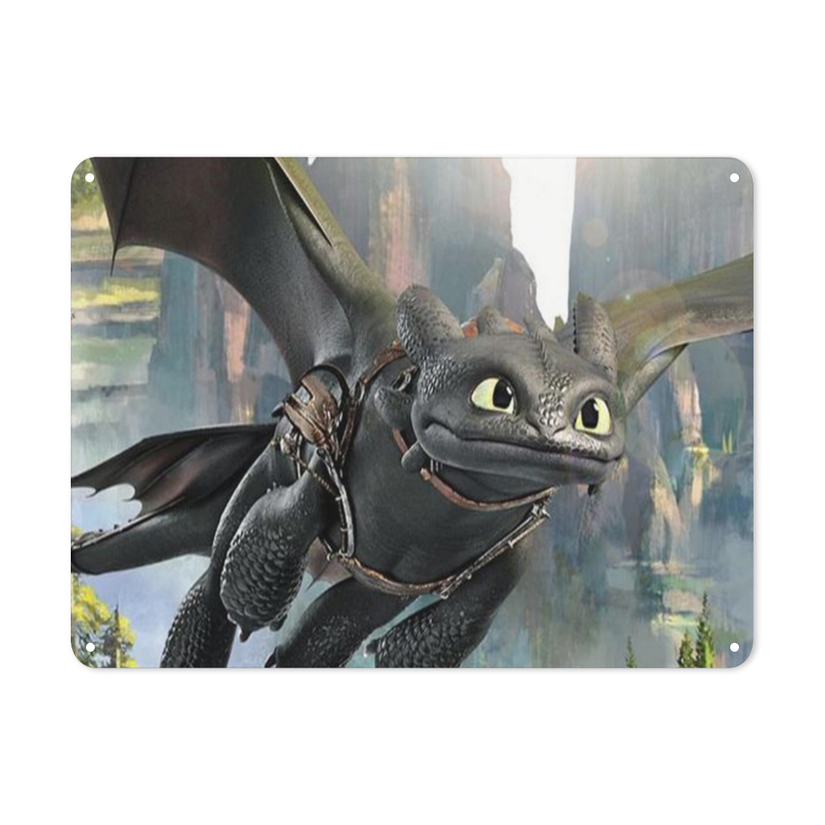 Toothless Classic Tin Poster Manga Characters Anime Decorative Mural ...
