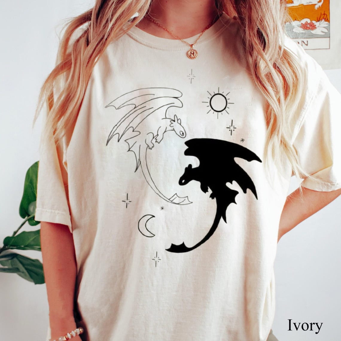 Toothless Dragon Comfort Colors T-Shirt, Toothless And Light Fury, How ...
