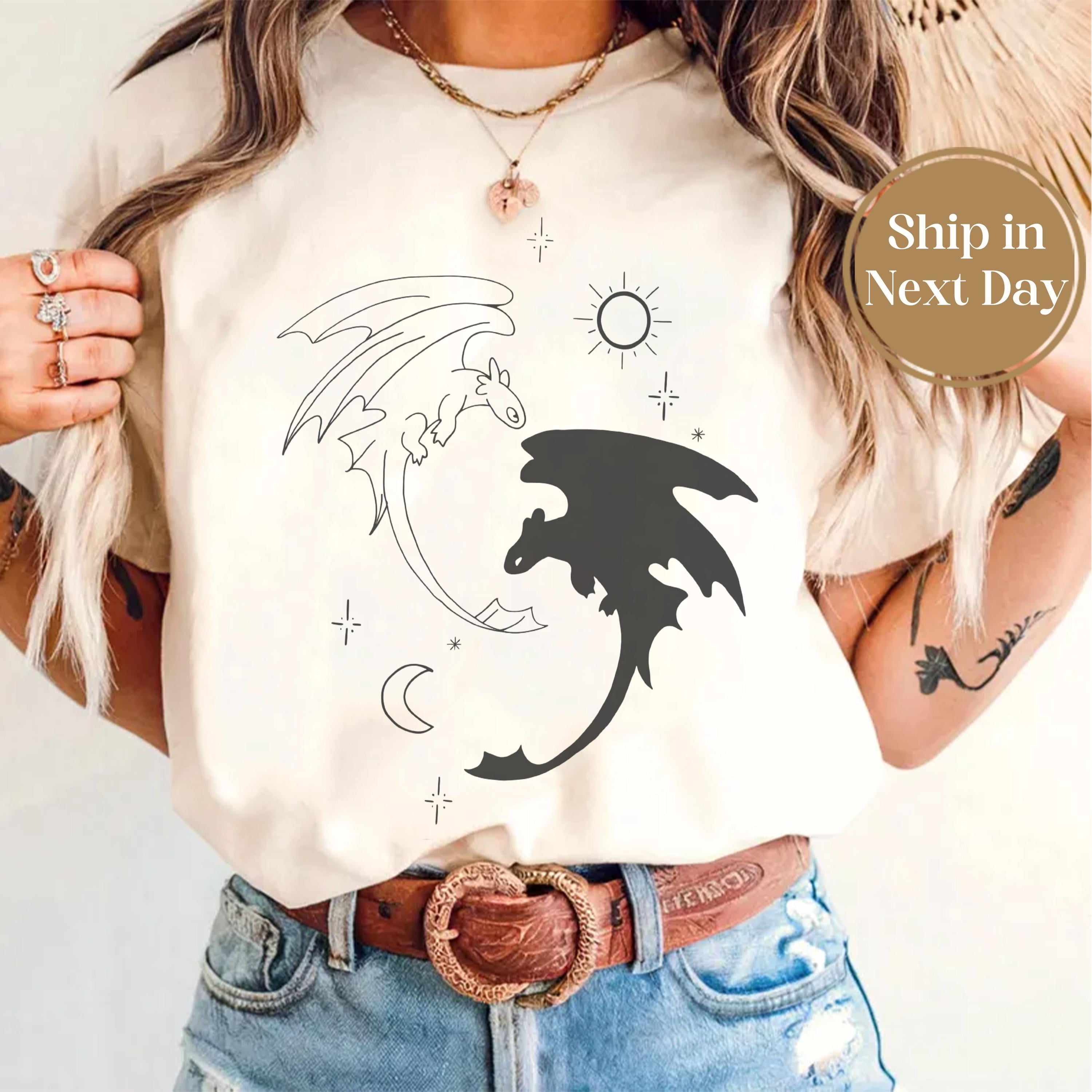 Toothless Dragon Shirt, Toothless And Light Fury Shirt, How To Train ...