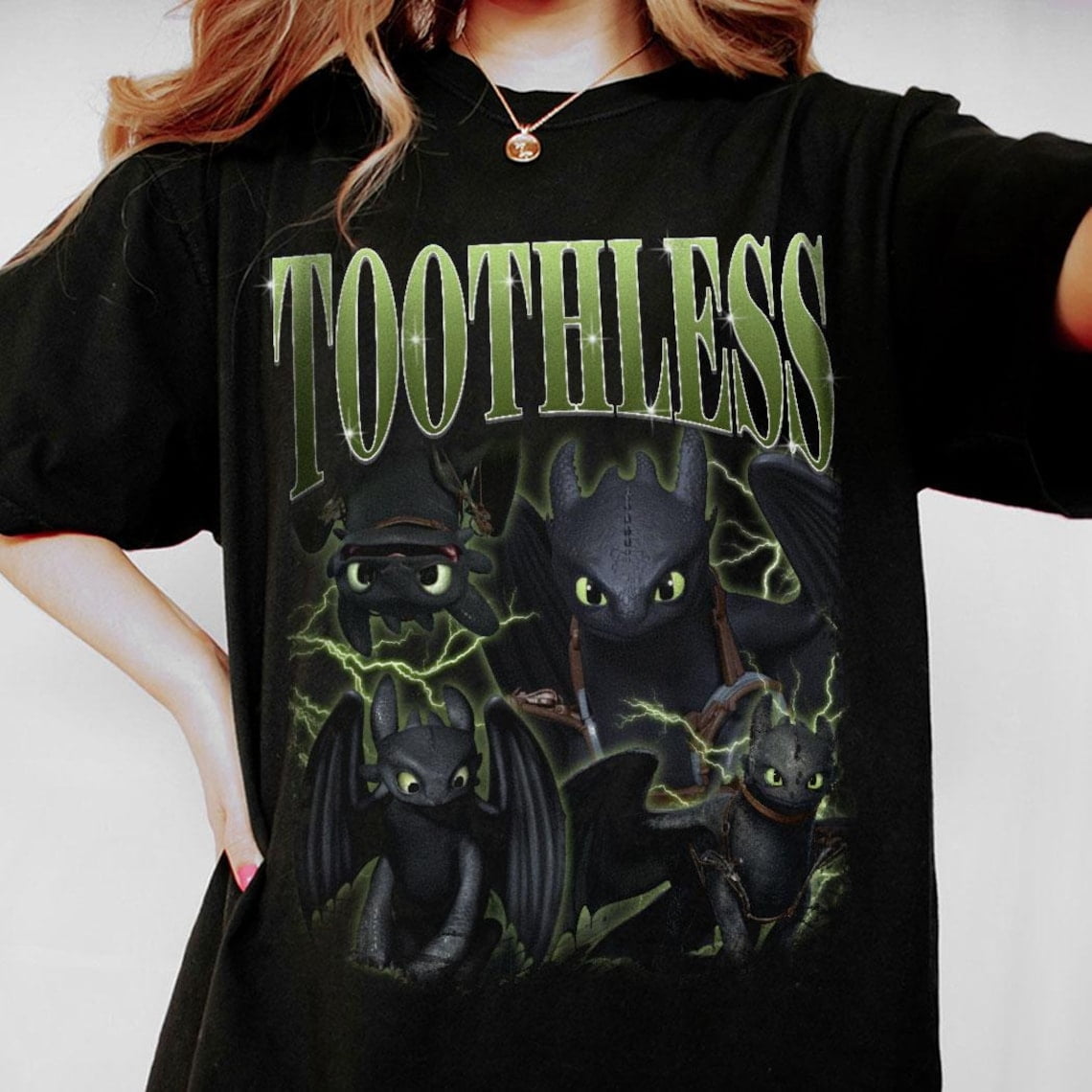 Toothless Electric Storm Vintage T-Shirt – How to Train Your Dragon ...