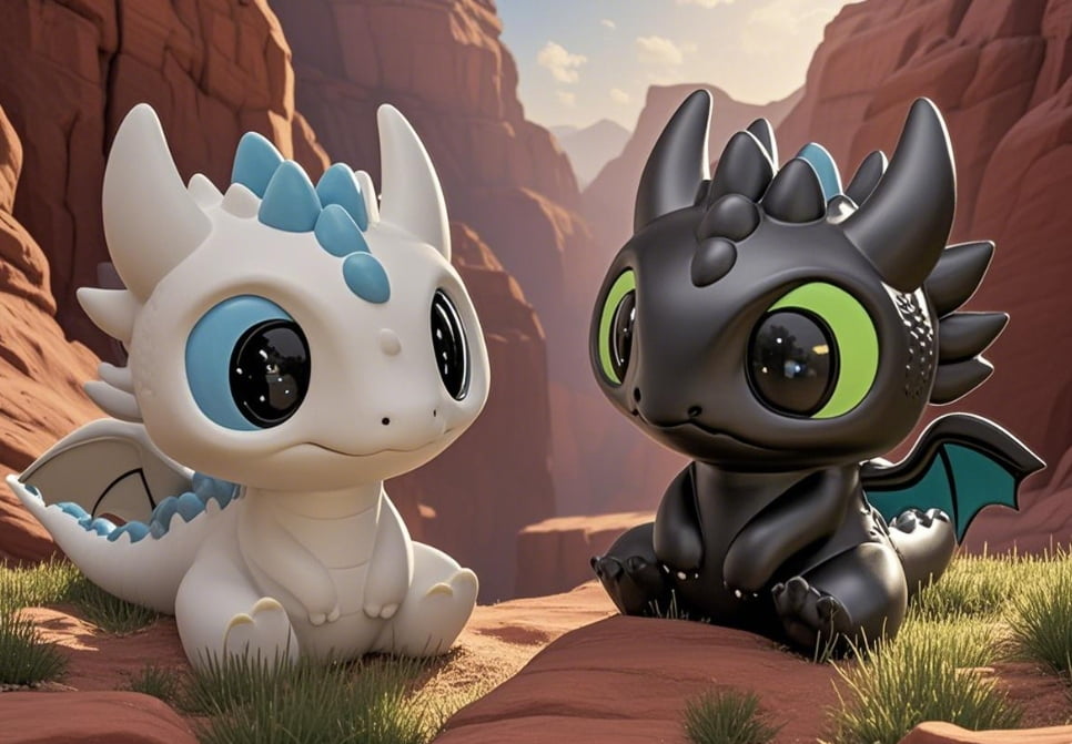 Toothless Figures Toothless Toys How to Train Your Dragon Toys How to ...