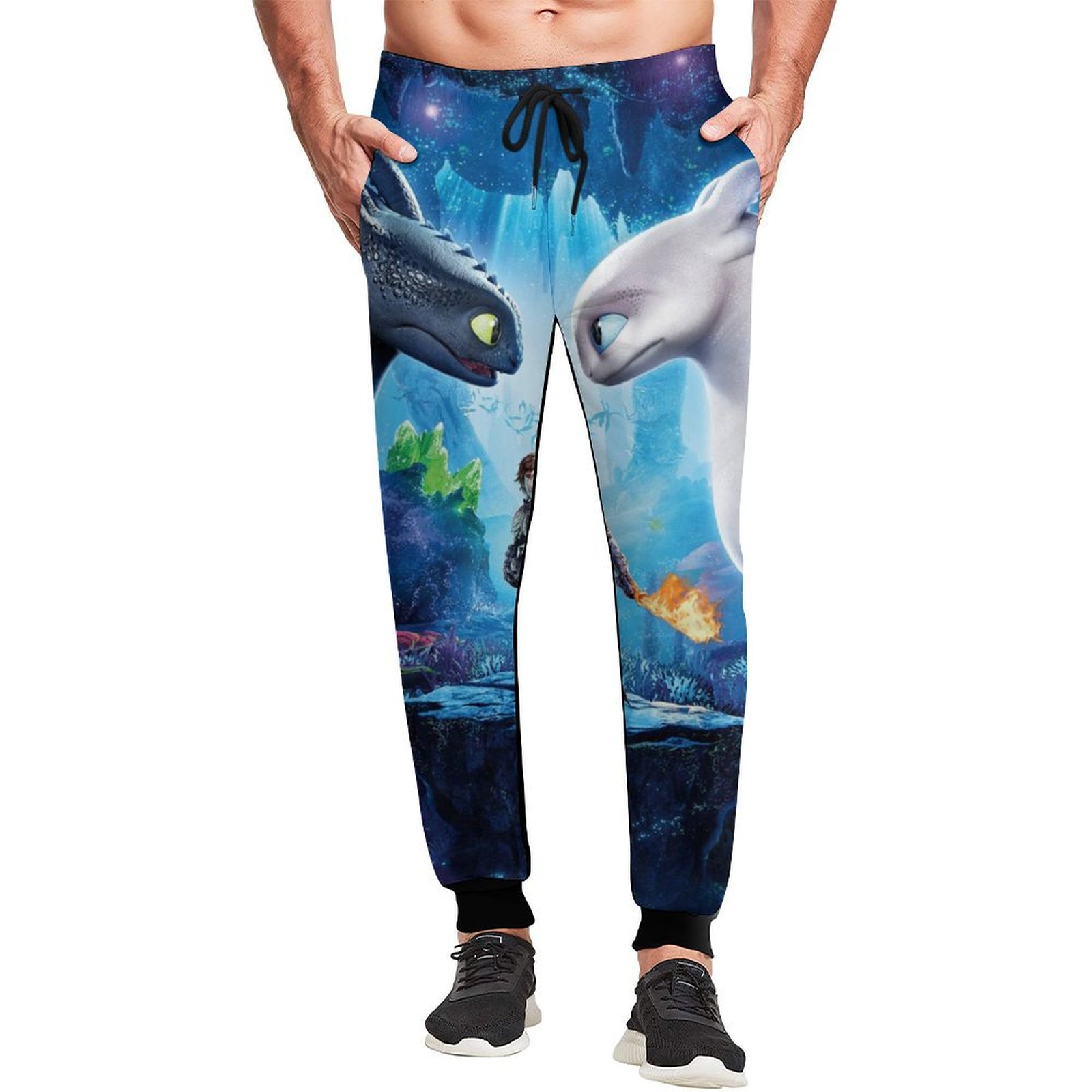 Toothless Hiccup How to Train Your Dragon Mens Sweatpants Joggers Pants ...
