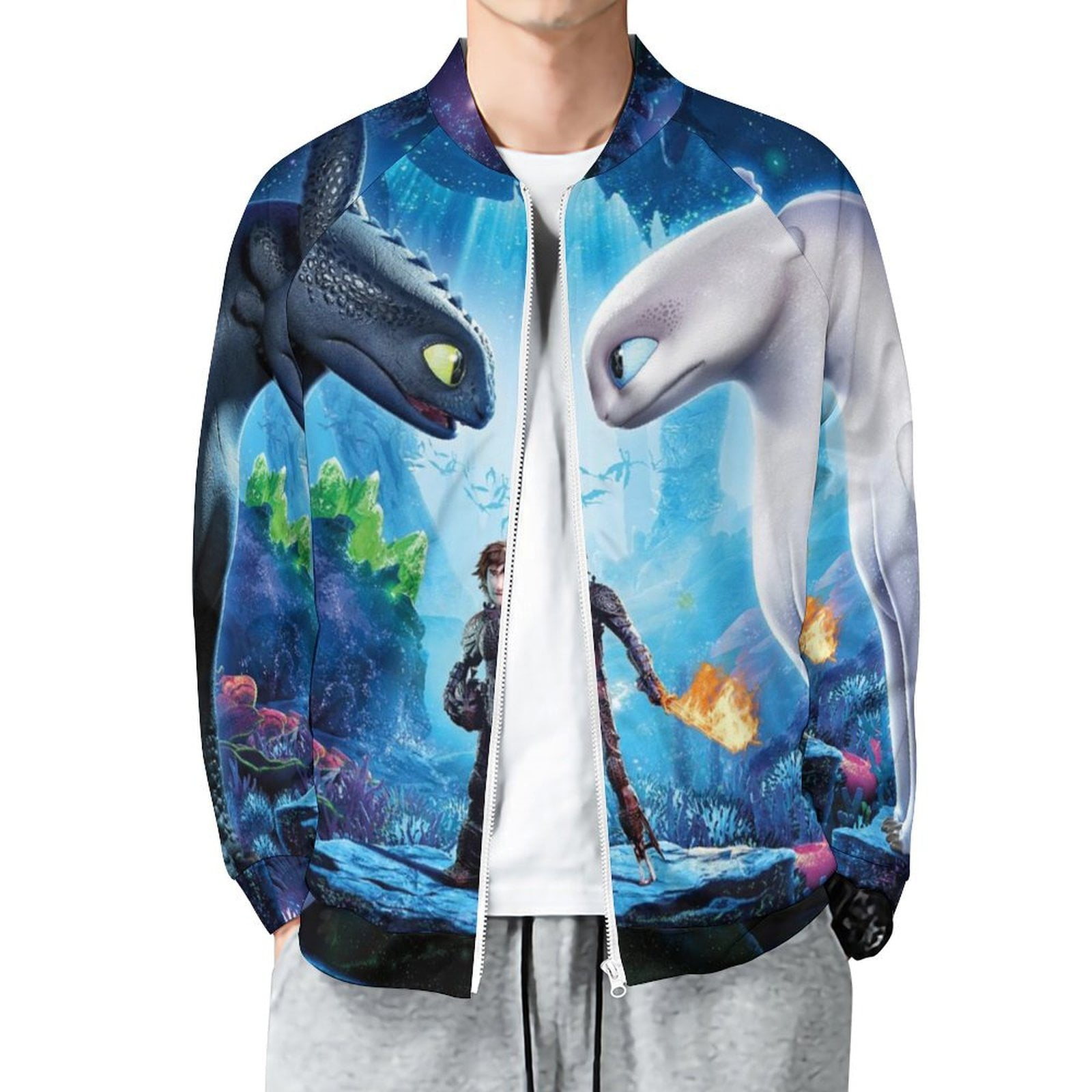 Toothless Hiccup How to Train Your Dragon Fashion Jacket Mens ...
