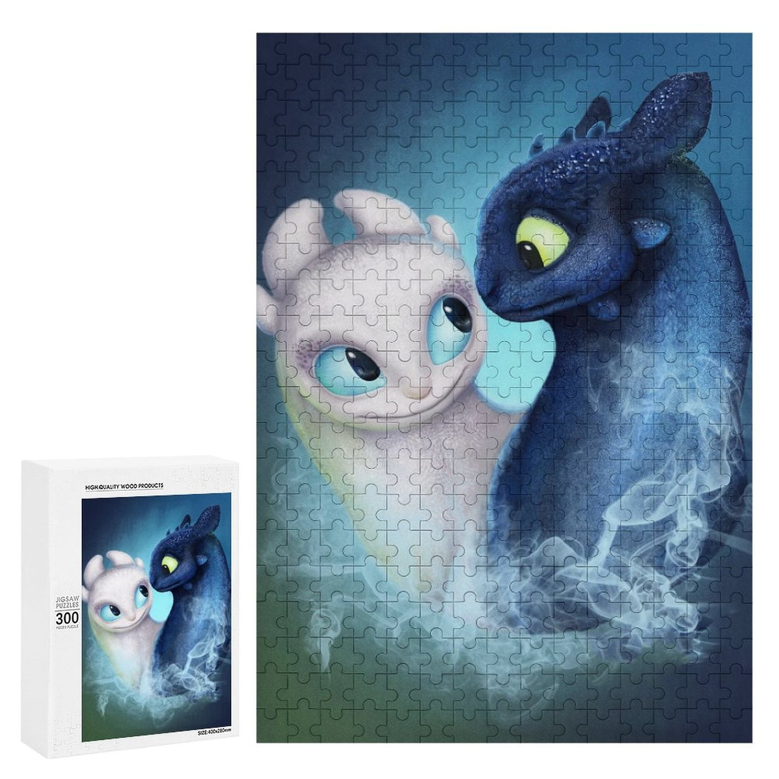 Toothless Lightfury How to Train Your Dragon Wooden Jigsaw Puzzles ...