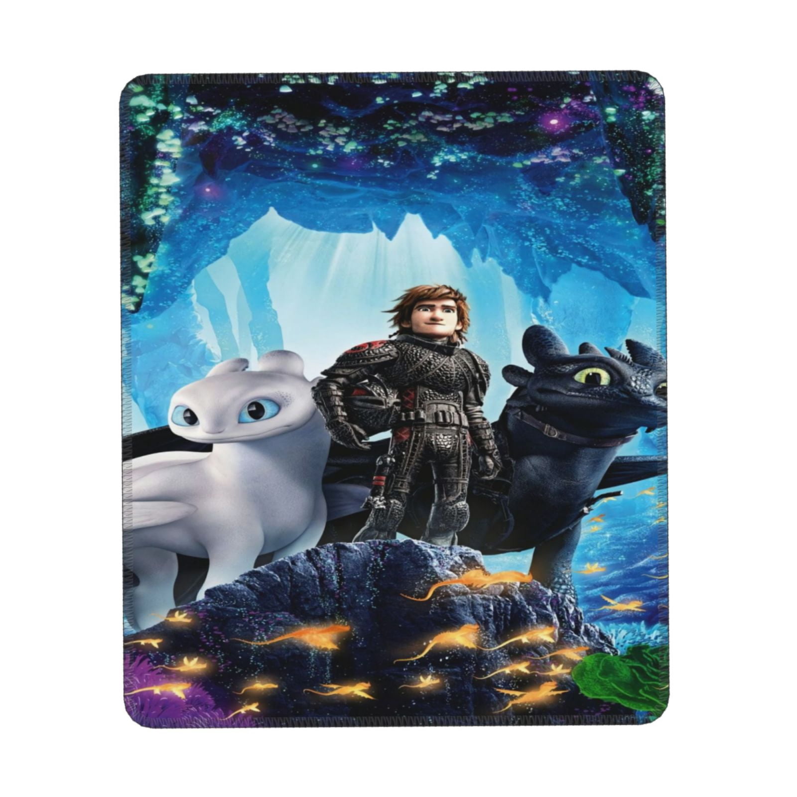 Toothless Mouse Pad Personalized Gaming Mouse Mat With Stitched Edge ...