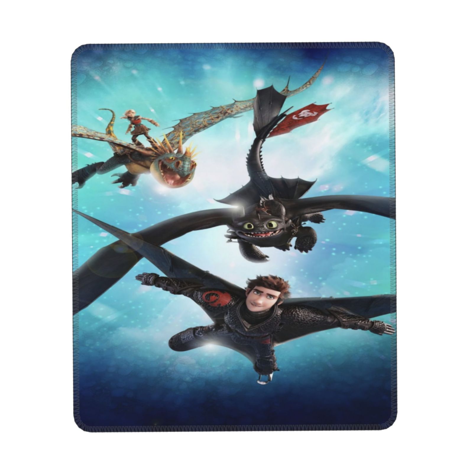 Toothless Mouse Pad Personalized Gaming Mouse Mat With Stitched Edge ...